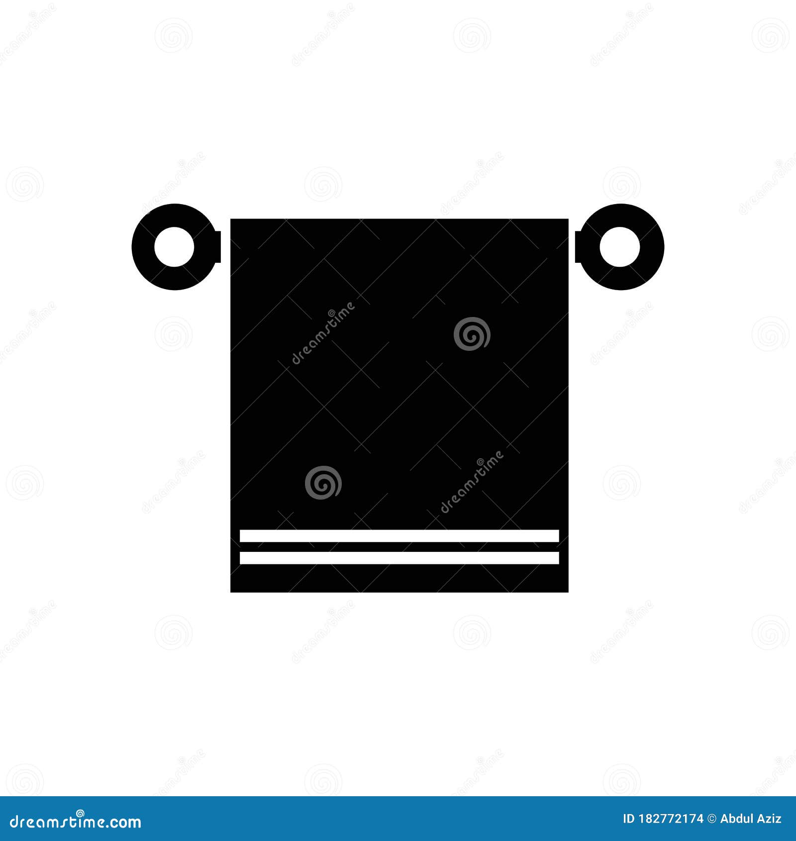 Towel logo vector stock vector. Illustration of hygiene - 182772174