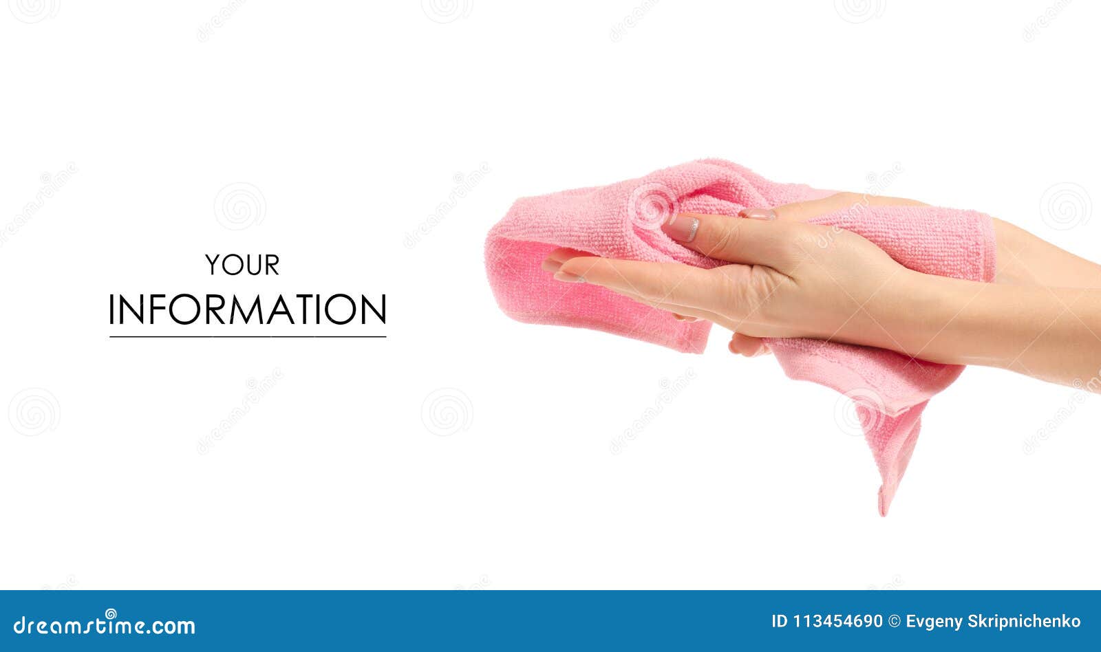 Towel Pink in Hand Wipe Pattern Stock Photo - Image of house, home ...