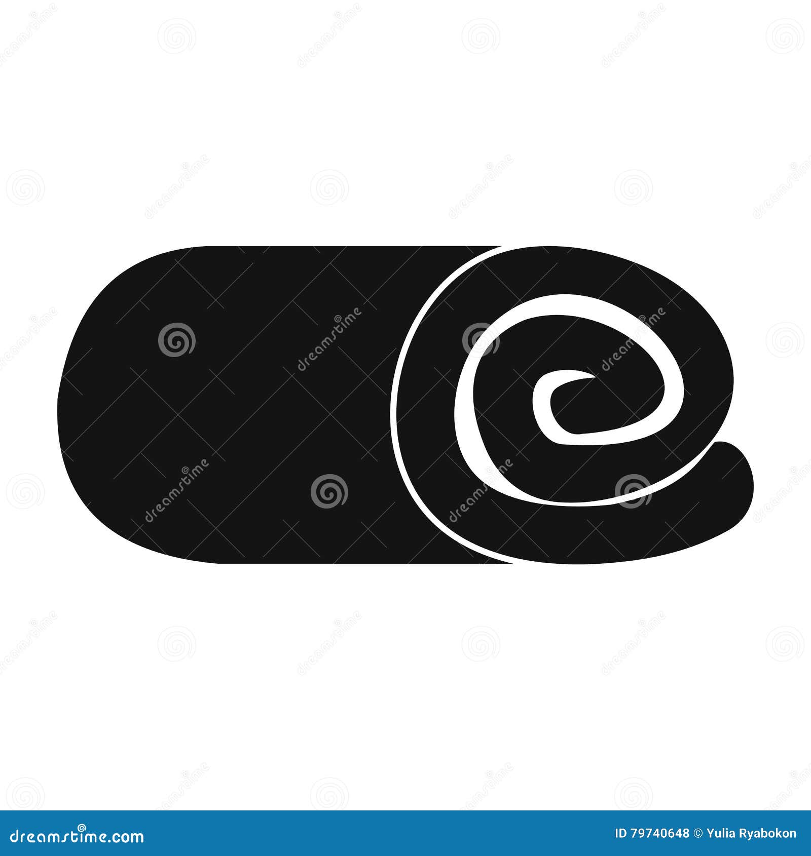 Rolled Up Map Icon. Trendy Flat Vector Rolled Up Map Icon On White ...