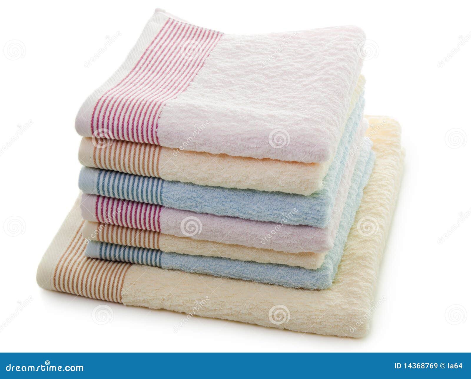 Towel stack stock image. Image of household, fluffy, multi - 14368769