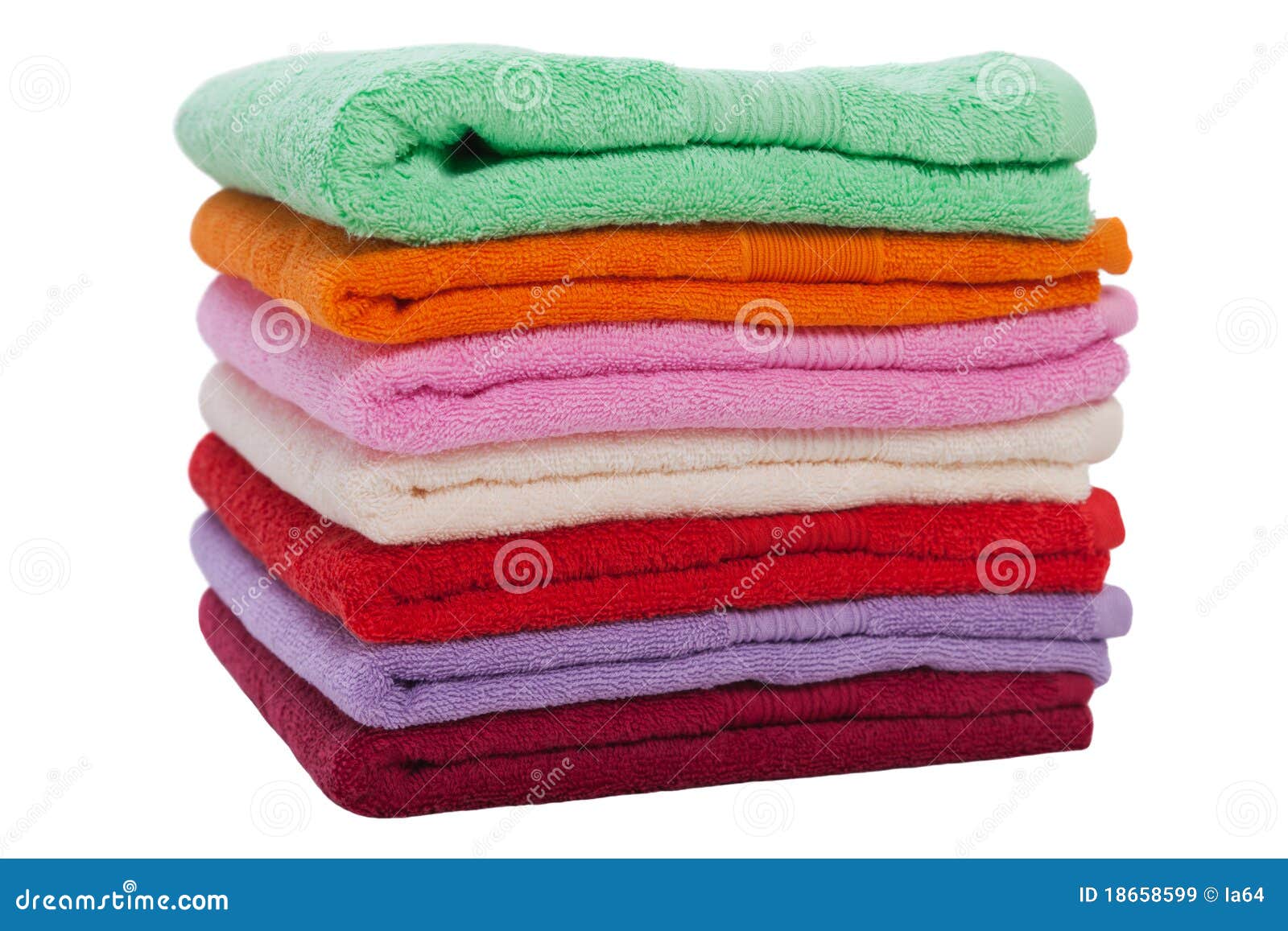 Towel stack stock image. Image of group, cotton, lifestyle - 18658599