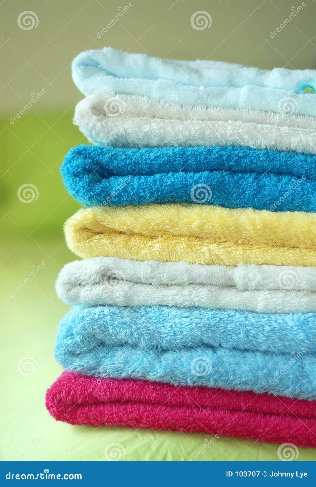 Towels stock image. Image of colors, laundry, towel, bath - 103707