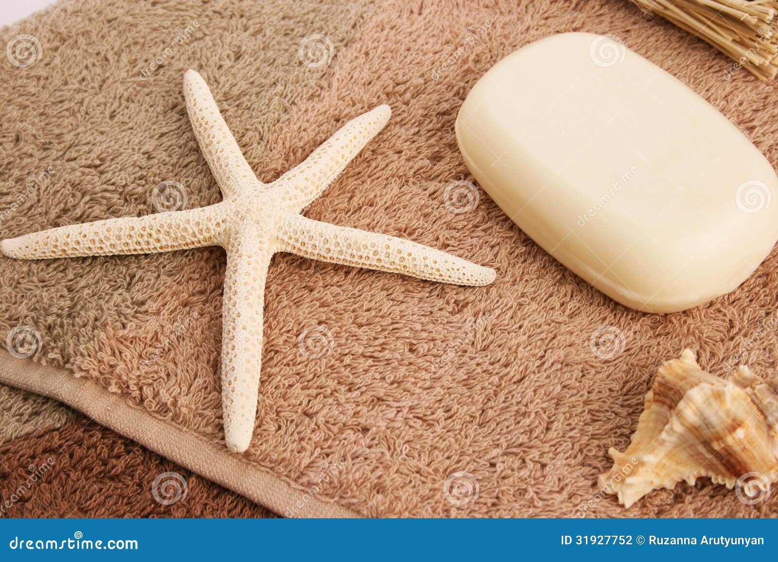 Towels stock photo. Image of bathe, bath, fabric, starfish - 31927752
