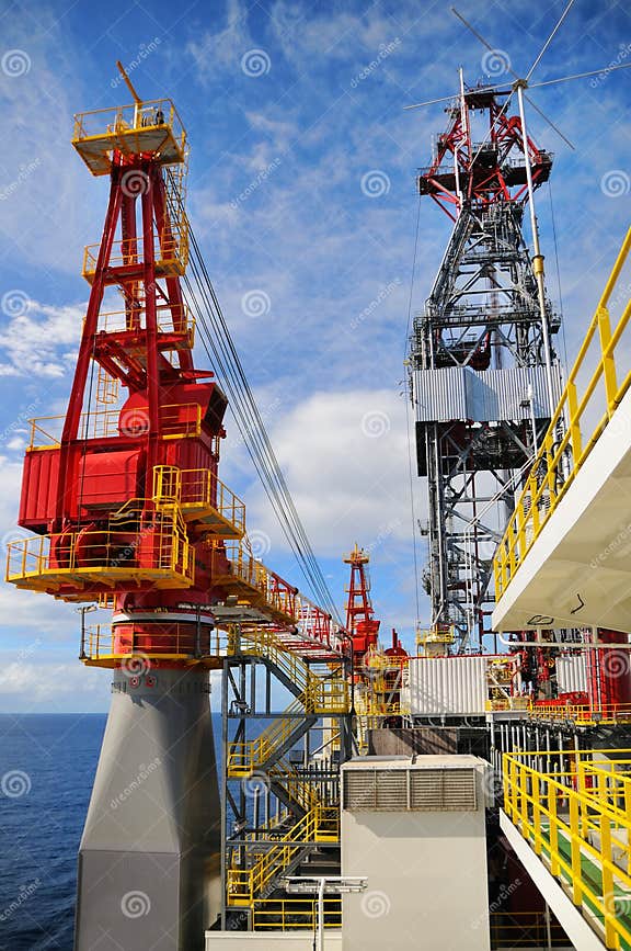 Tower stock photo. Image of drilling, offshore, ship - 21396536