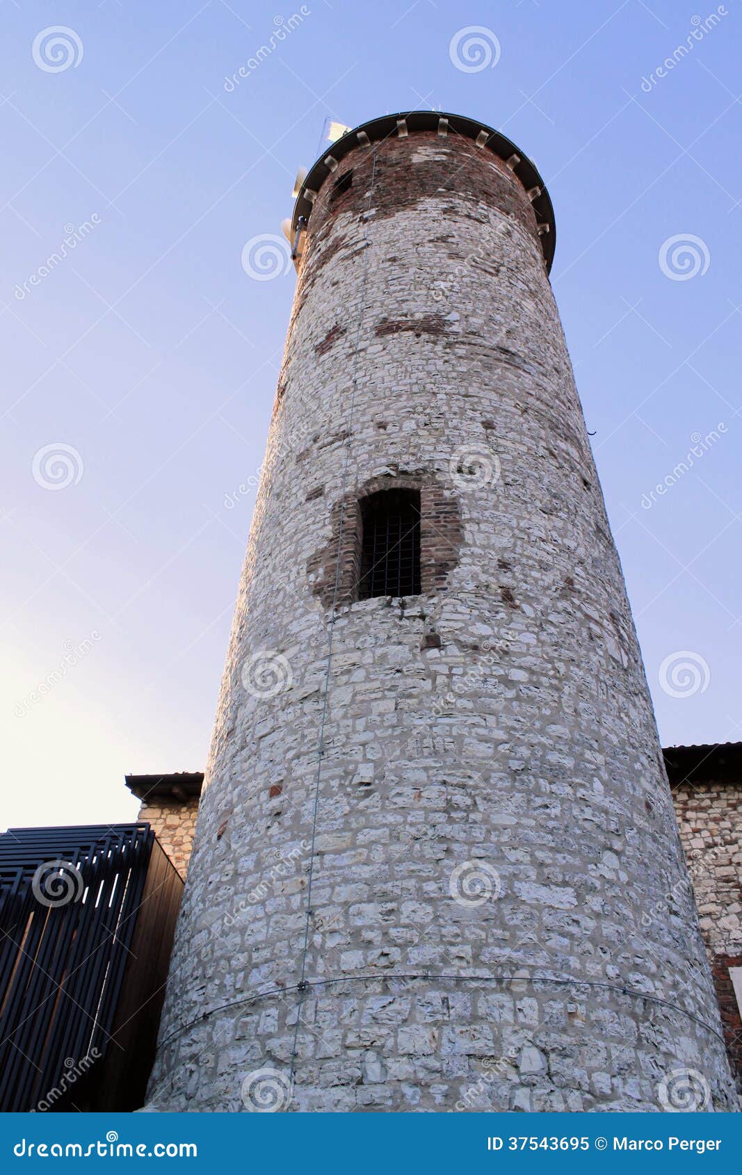 Tower stock image. Image of european, fort, bastion, clouds - 37543695