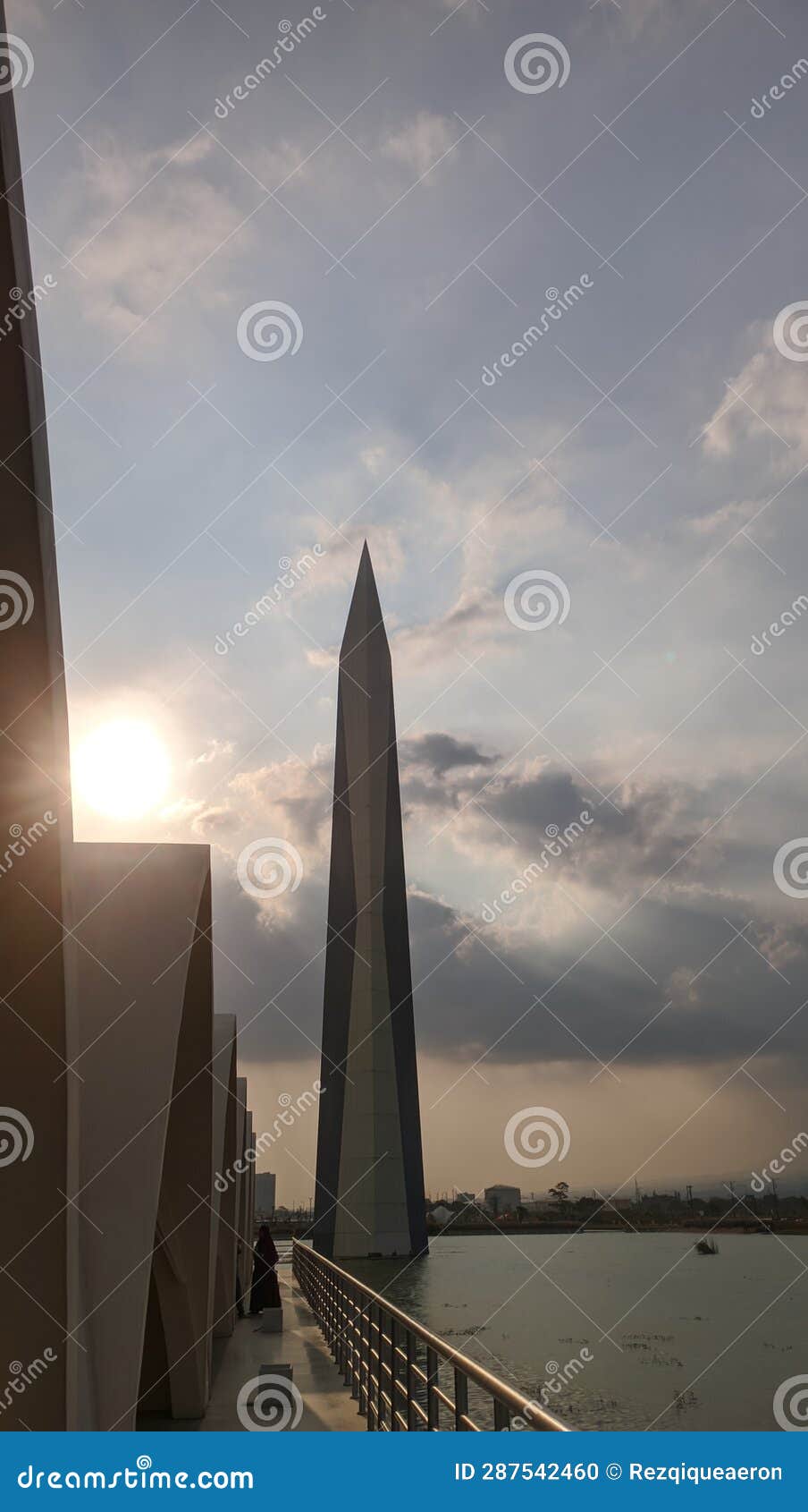 Tower at Al Jabbar Mos West Java Stock Photo - Image of west, java ...