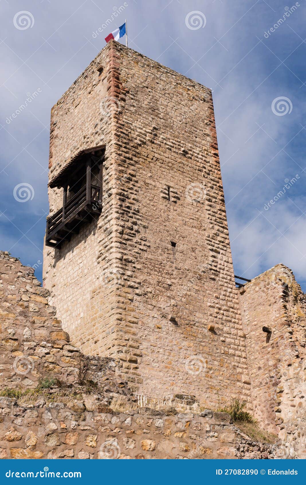 Tower in Alsace, France stock photo. Image of stone, historic - 27082890