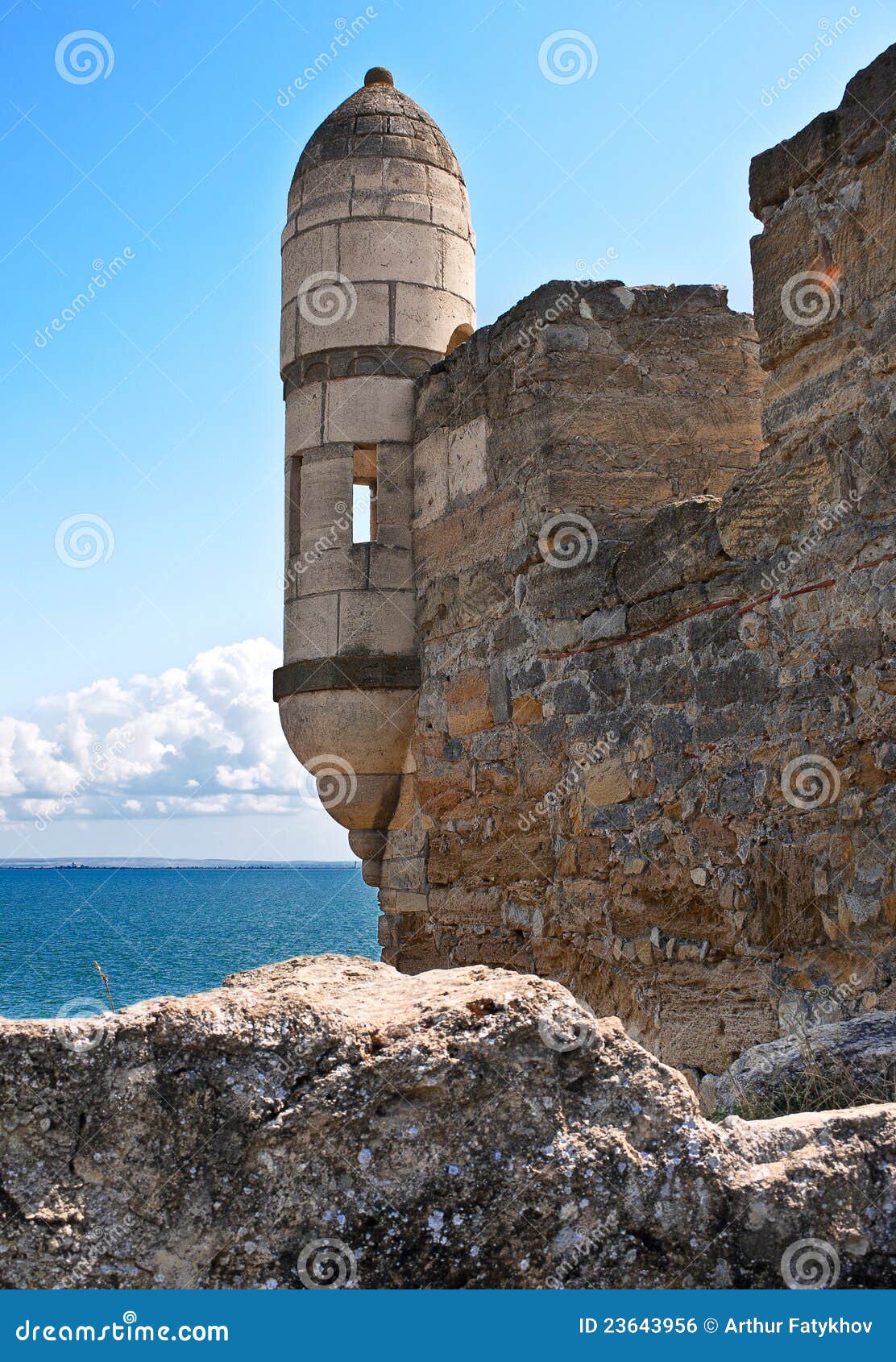 Tower of Ancient Turkish Fortress. Stock Photo - Image of kale ...