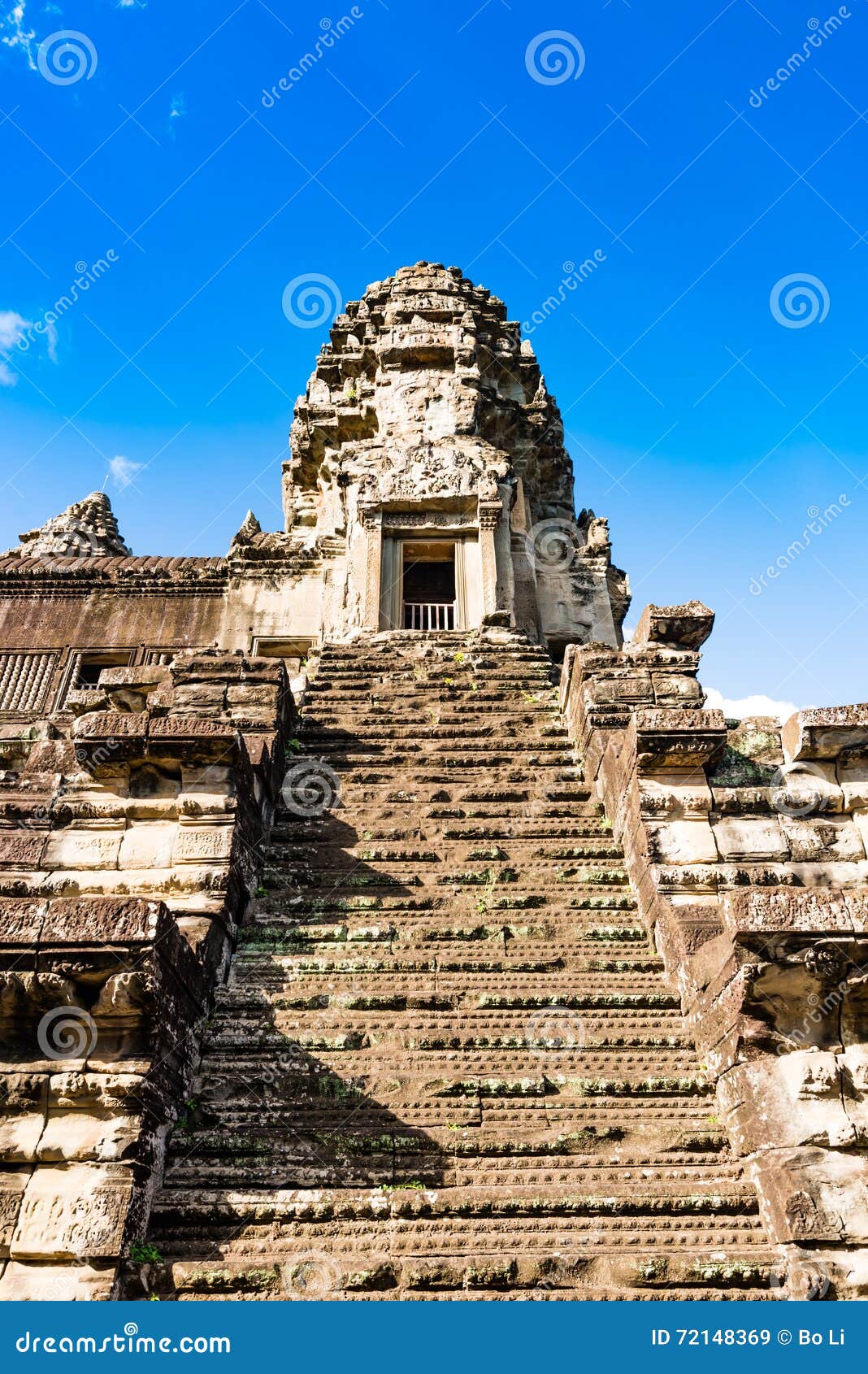 Tower of Angkor Wat stock image. Image of culture, ancient - 72148369