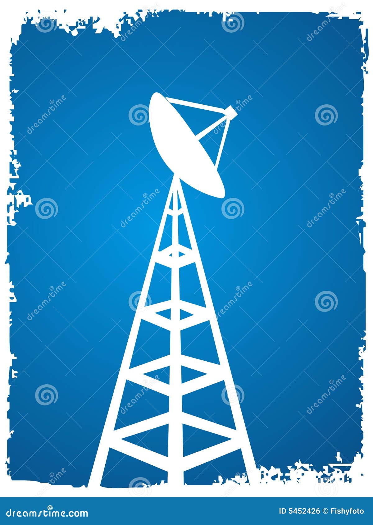 Tower of antenna stock illustration. Illustration of information - 5452426