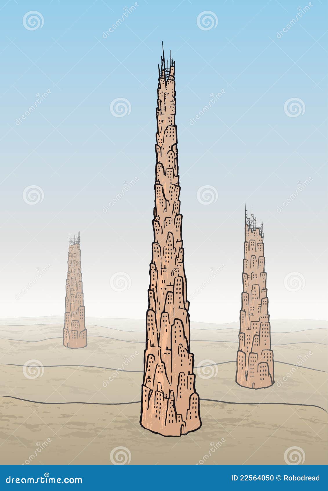 Tower Of Babel. Vector Drawing | CartoonDealer.com #115924687