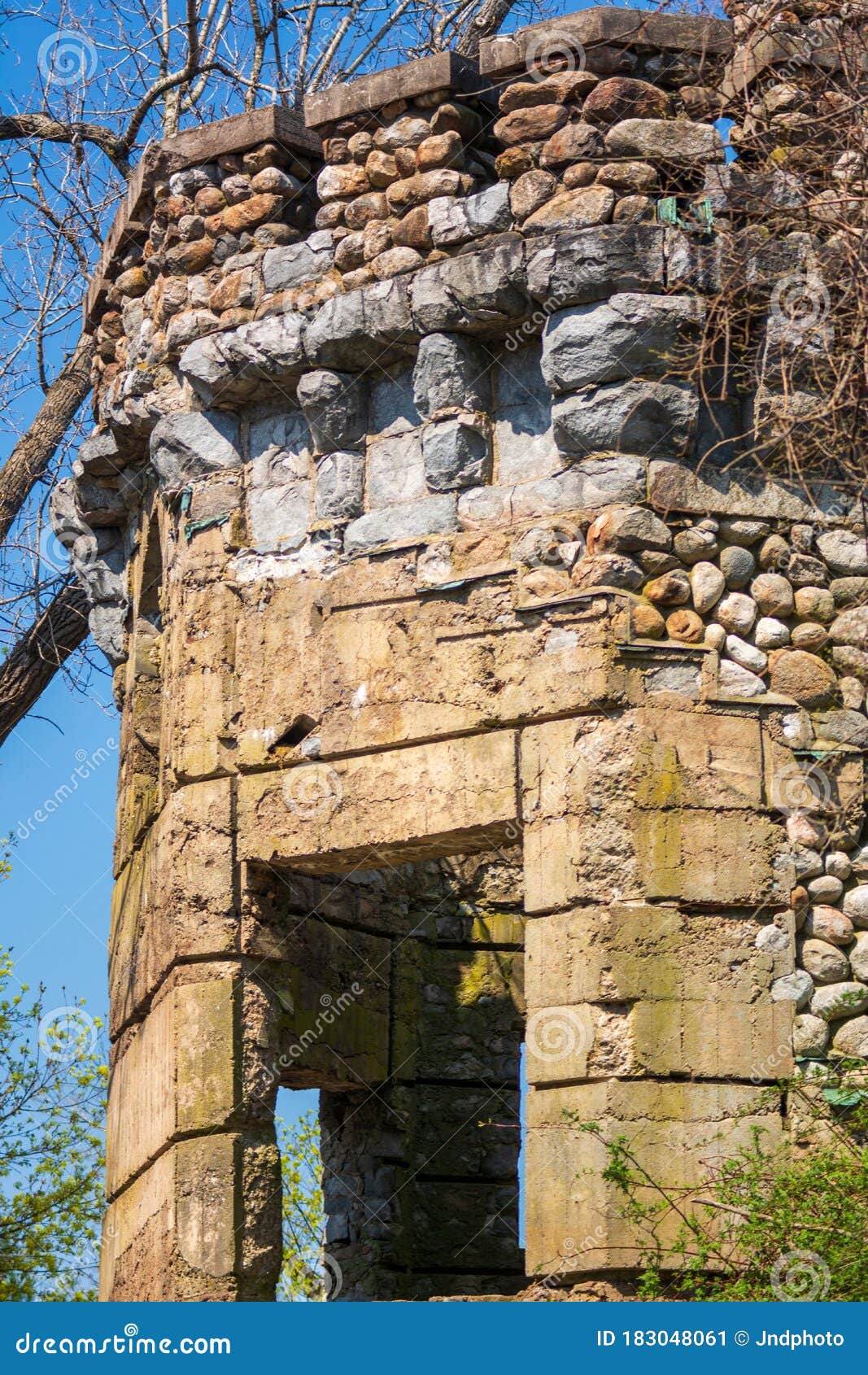 Bancroft Castle Tower stock image. Image of groton, historic - 183048061