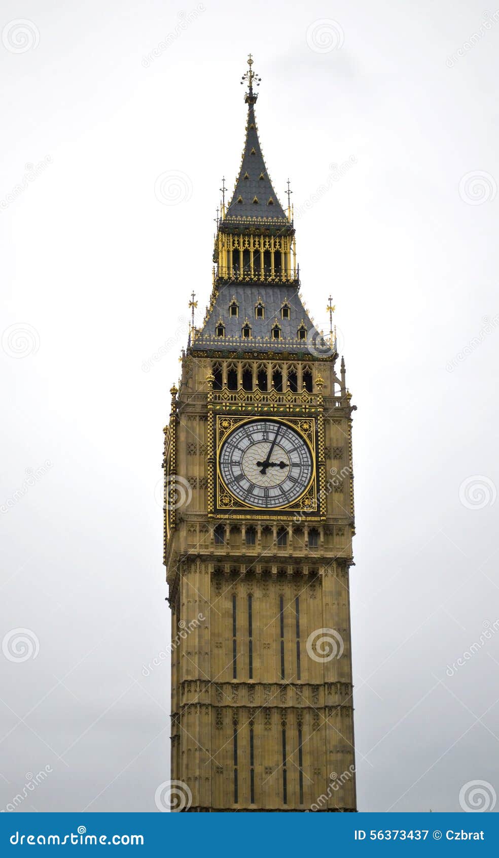 Tower of Big Ben stock image. Image of british, historic - 56373437