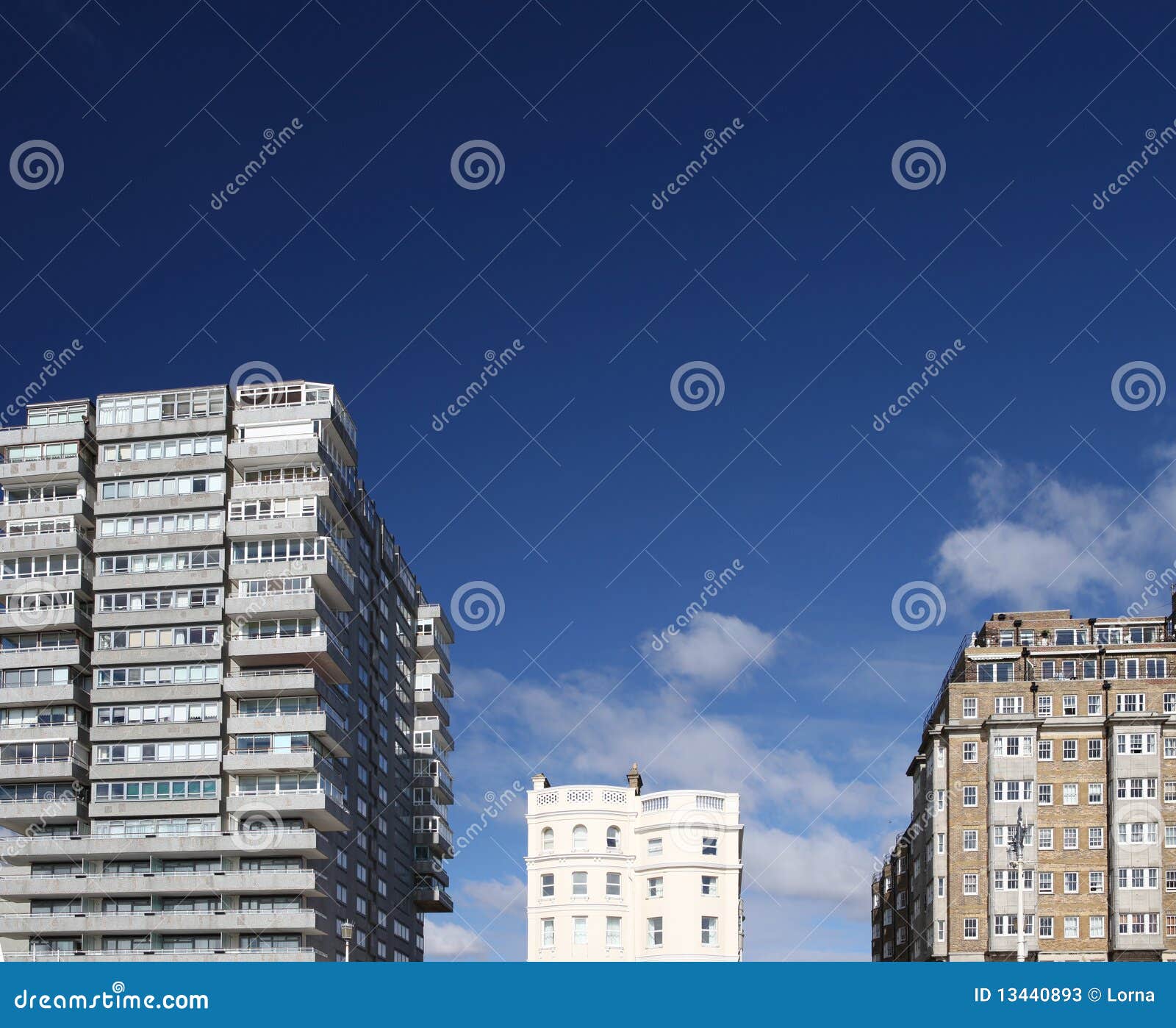 Tower Block Modern Classic Office Flat Stock Image - Image of building ...