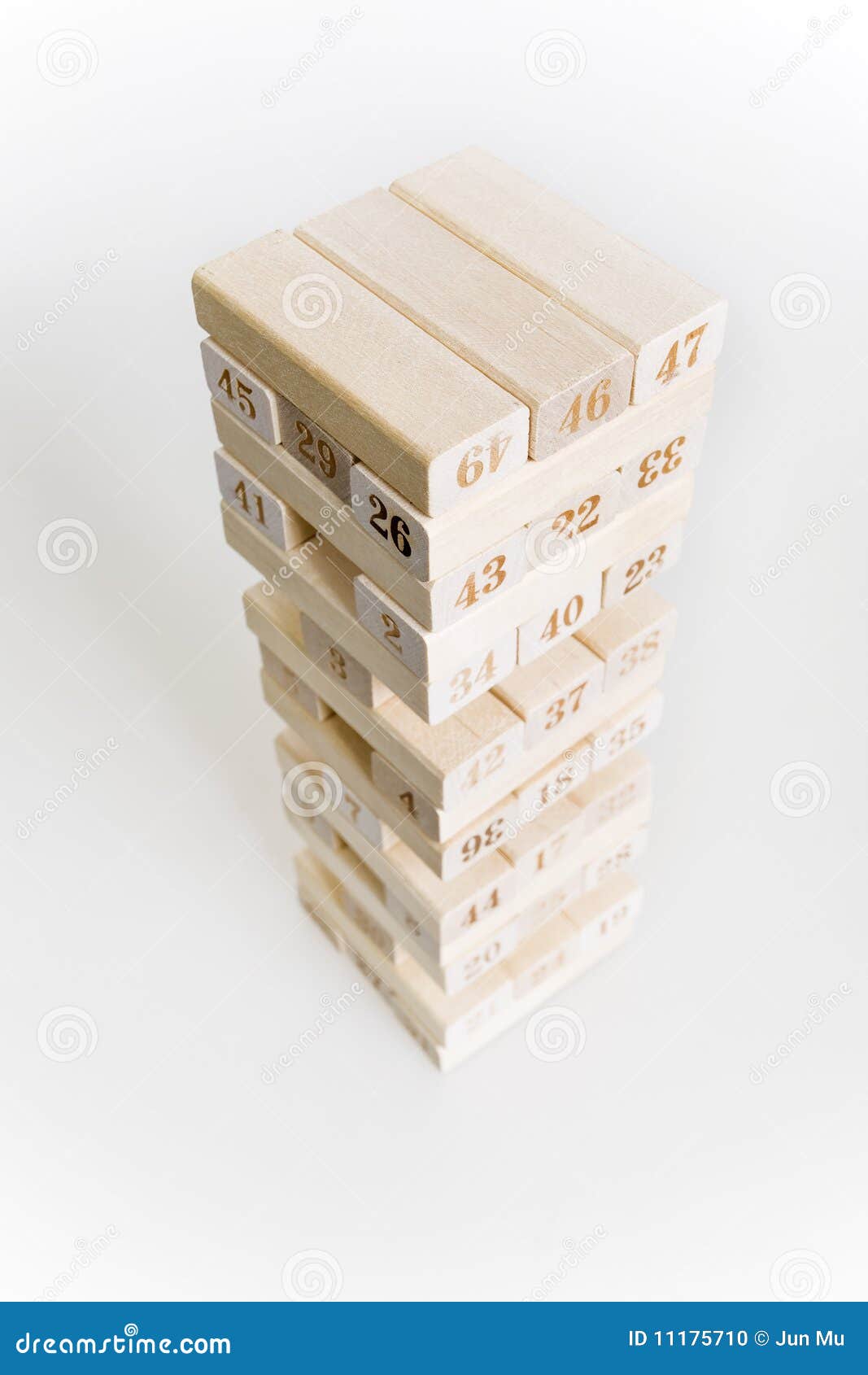Tower of blocks stock photo. Image of wood, stack, pine - 11175710