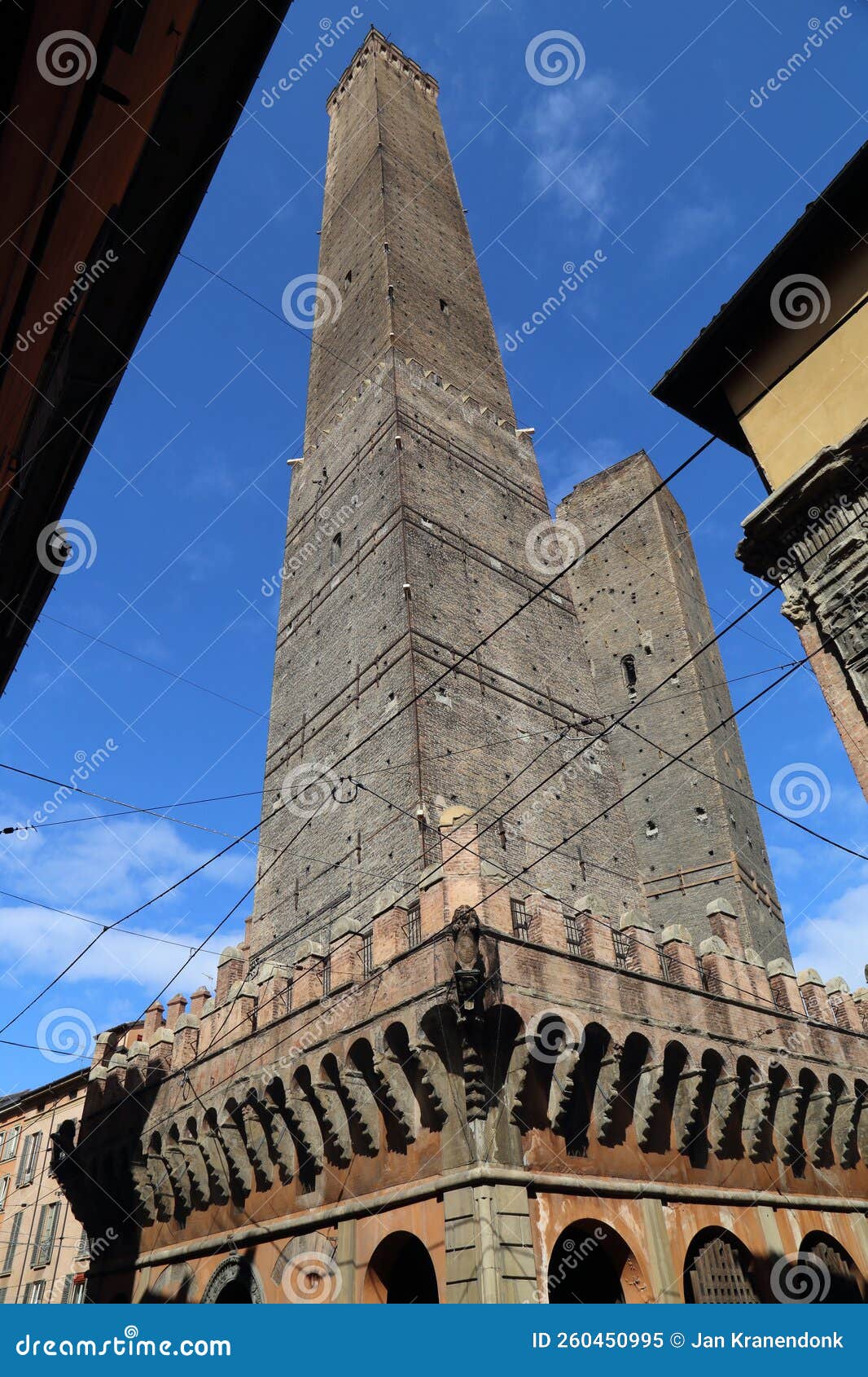 Tower of Bologna, Italy stock image. Image of tall, high - 260450995