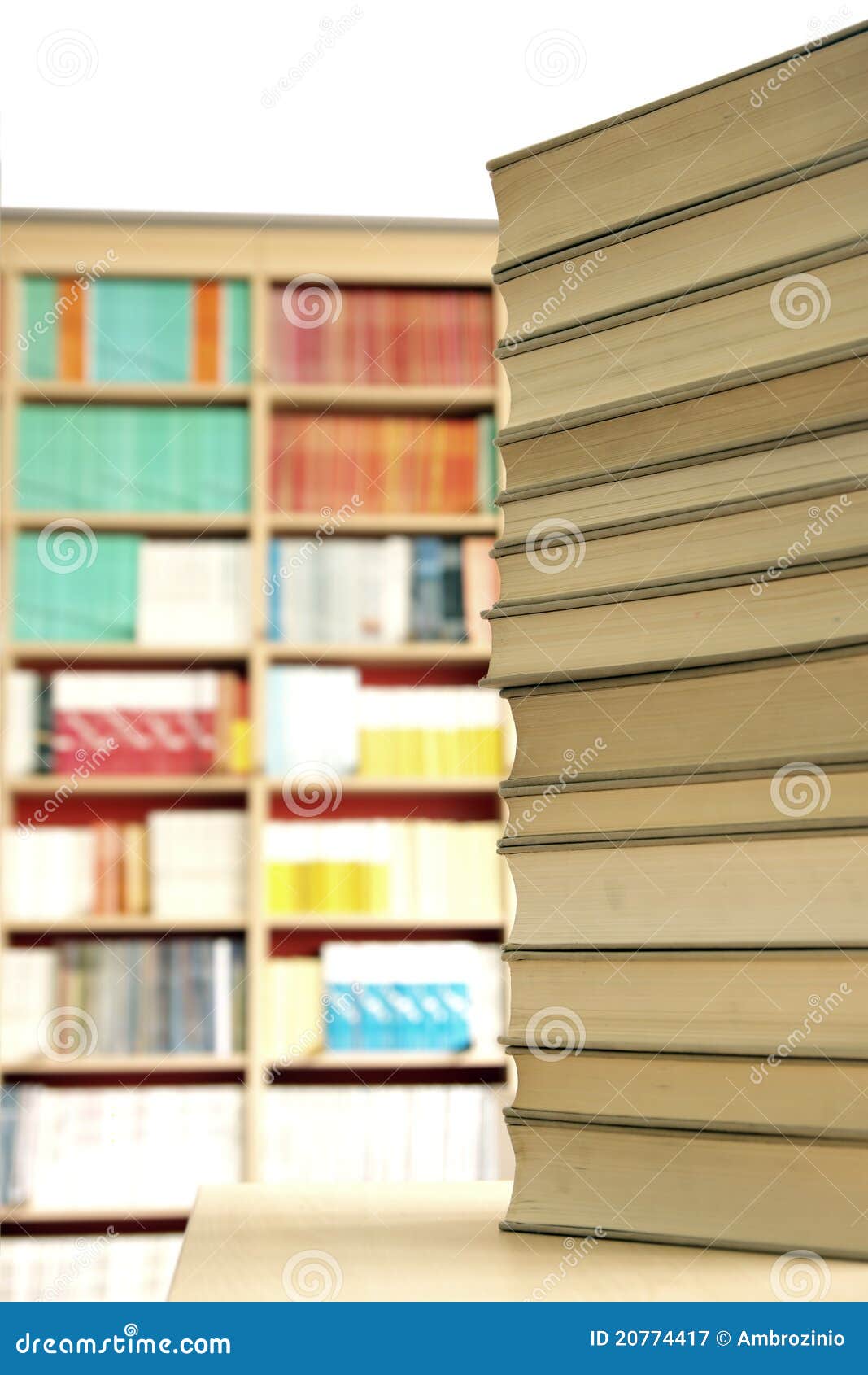 Tower of books stock image. Image of literature, hardcover - 20774417