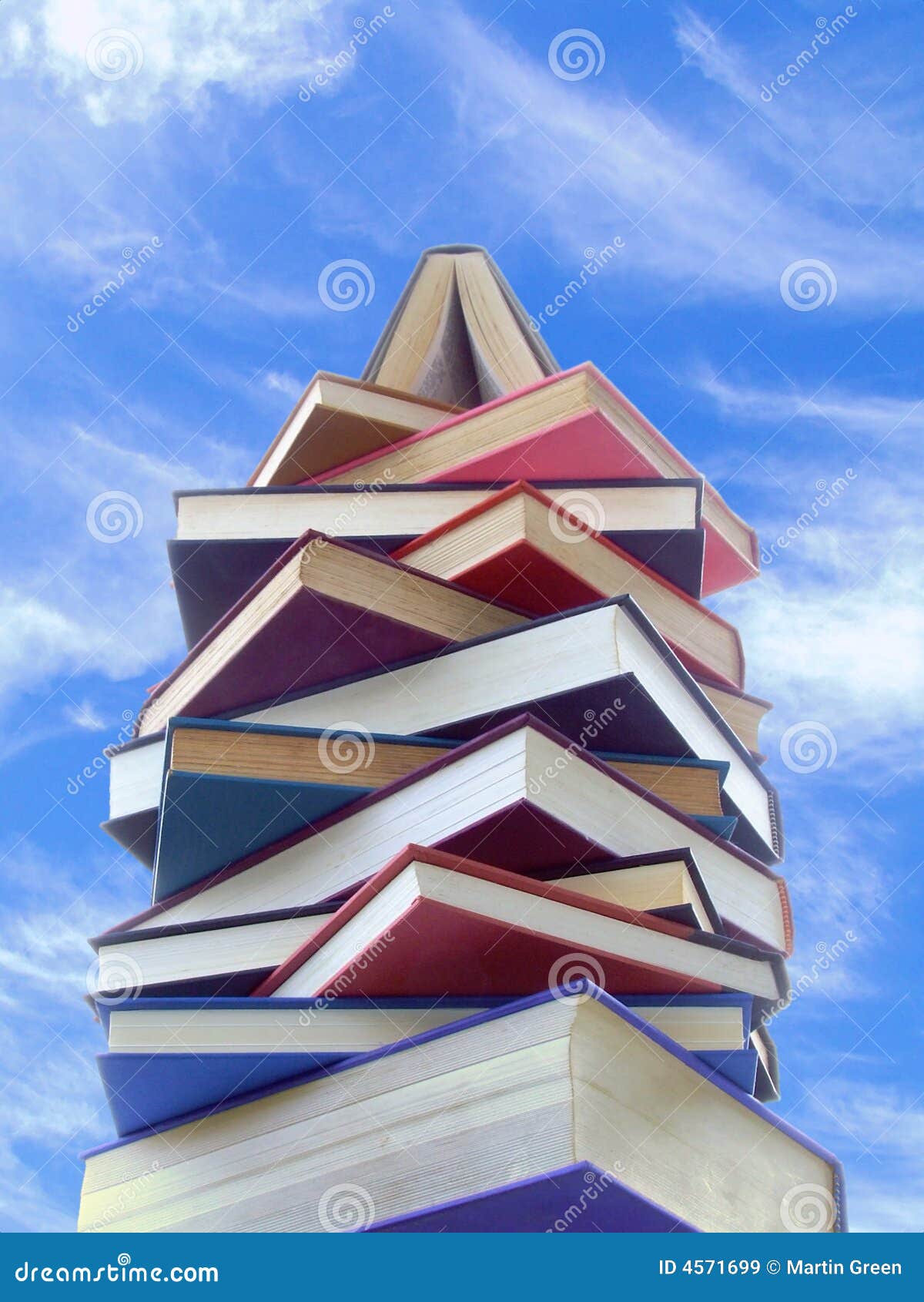 Tower of Books stock image. Image of informative, class - 4571699