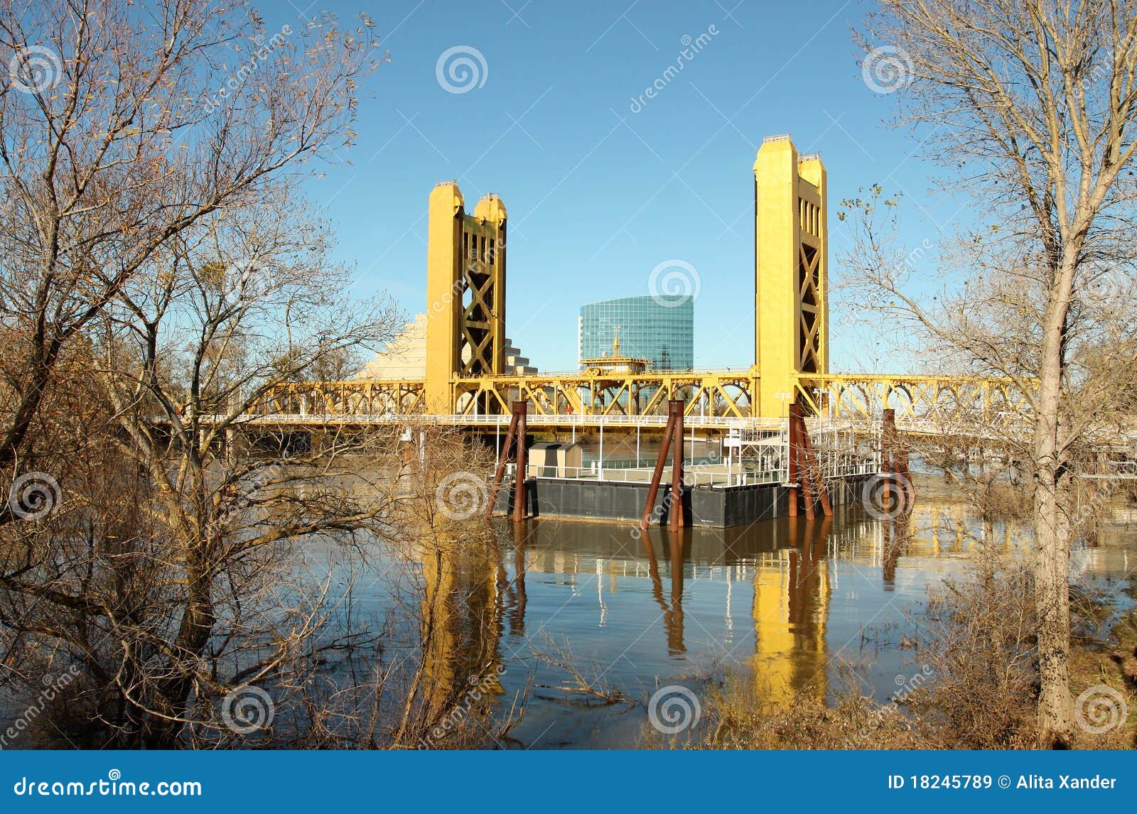 Tower Bridge stock image. Image of sacramento, skyline - 18245789
