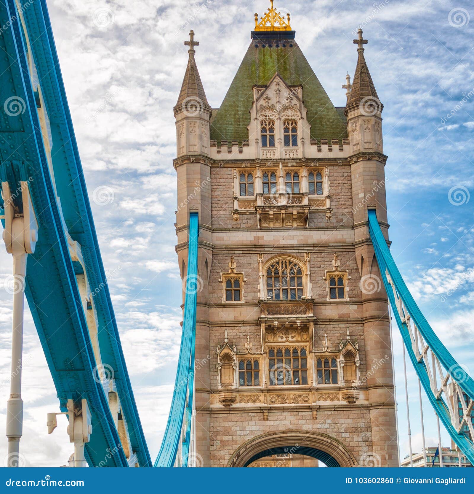 The Tower Bridge on a Beautiful Sunny Day, London Stock Photo - Image ...
