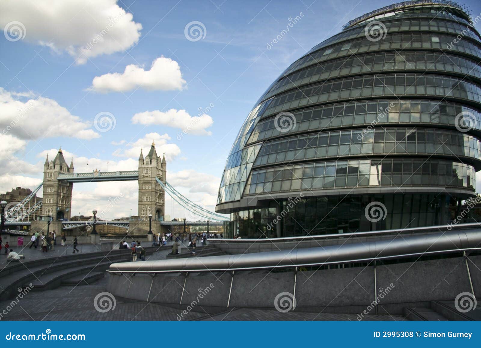 Tower Bridge City Hall London England Uk Stock Photo - Image of ...