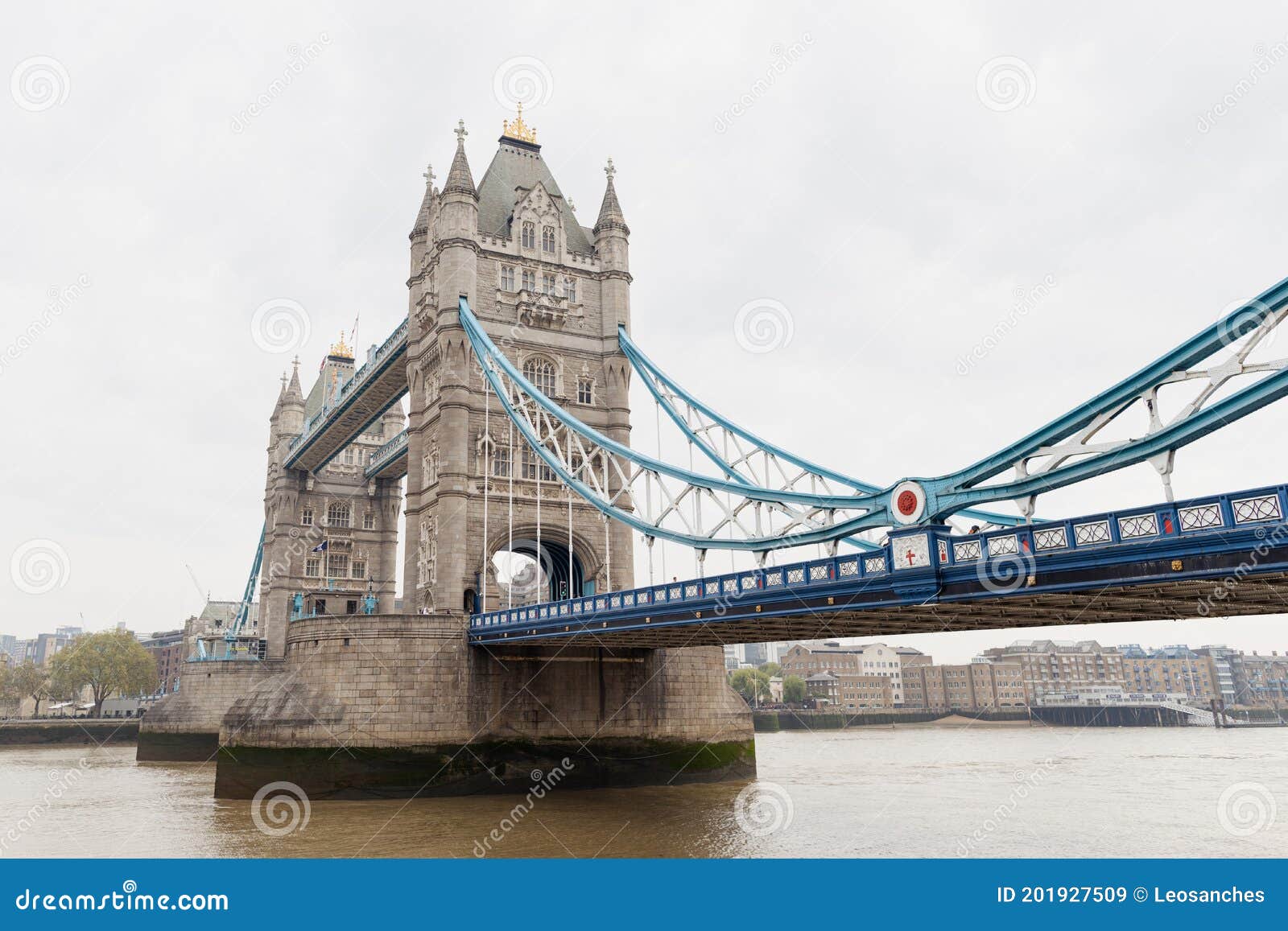 Tower Bridge Detail in a Sunny Day Stock Image - Image of mirror ...