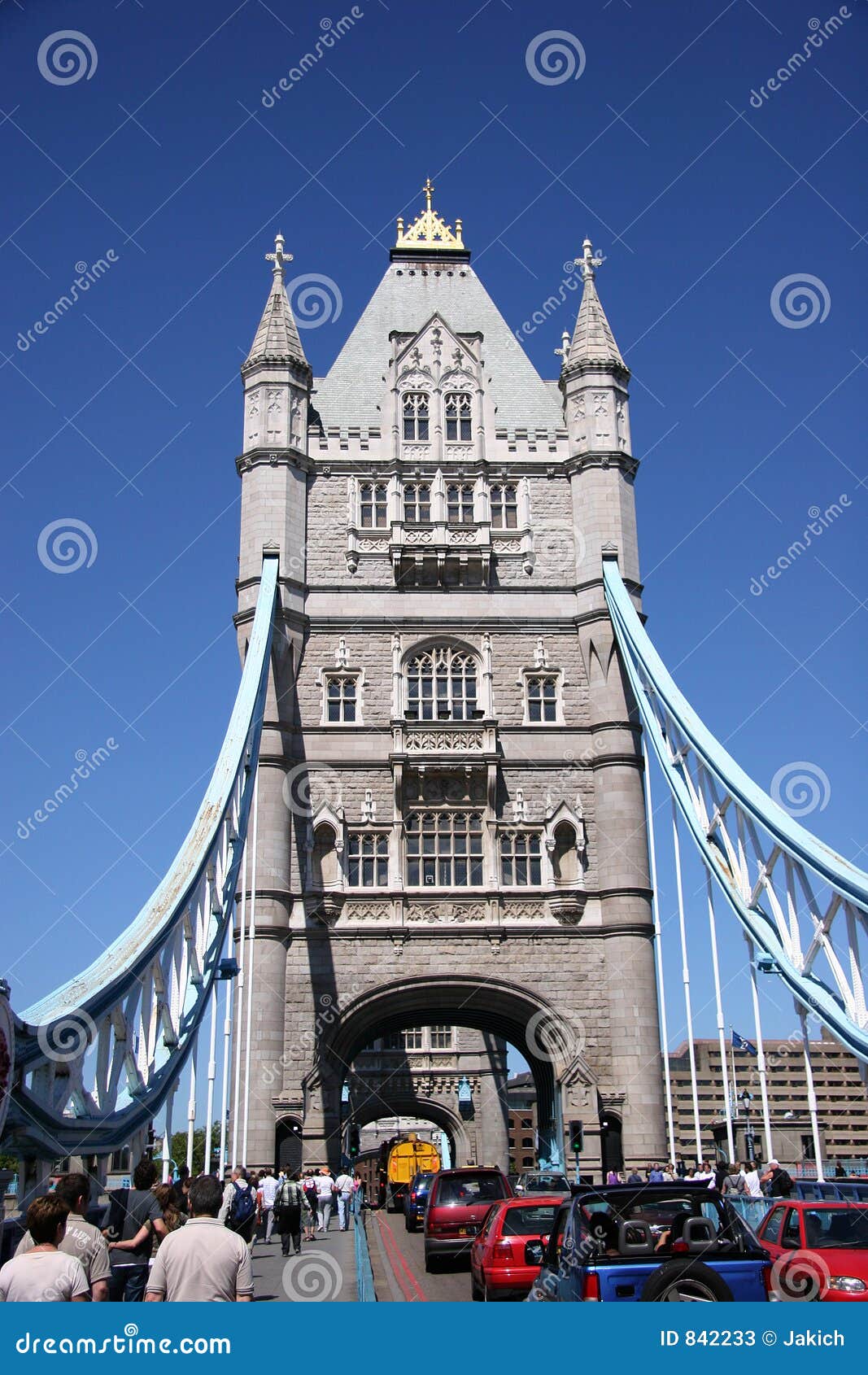Tower Bridge, end on editorial stock photo. Image of high - 842233