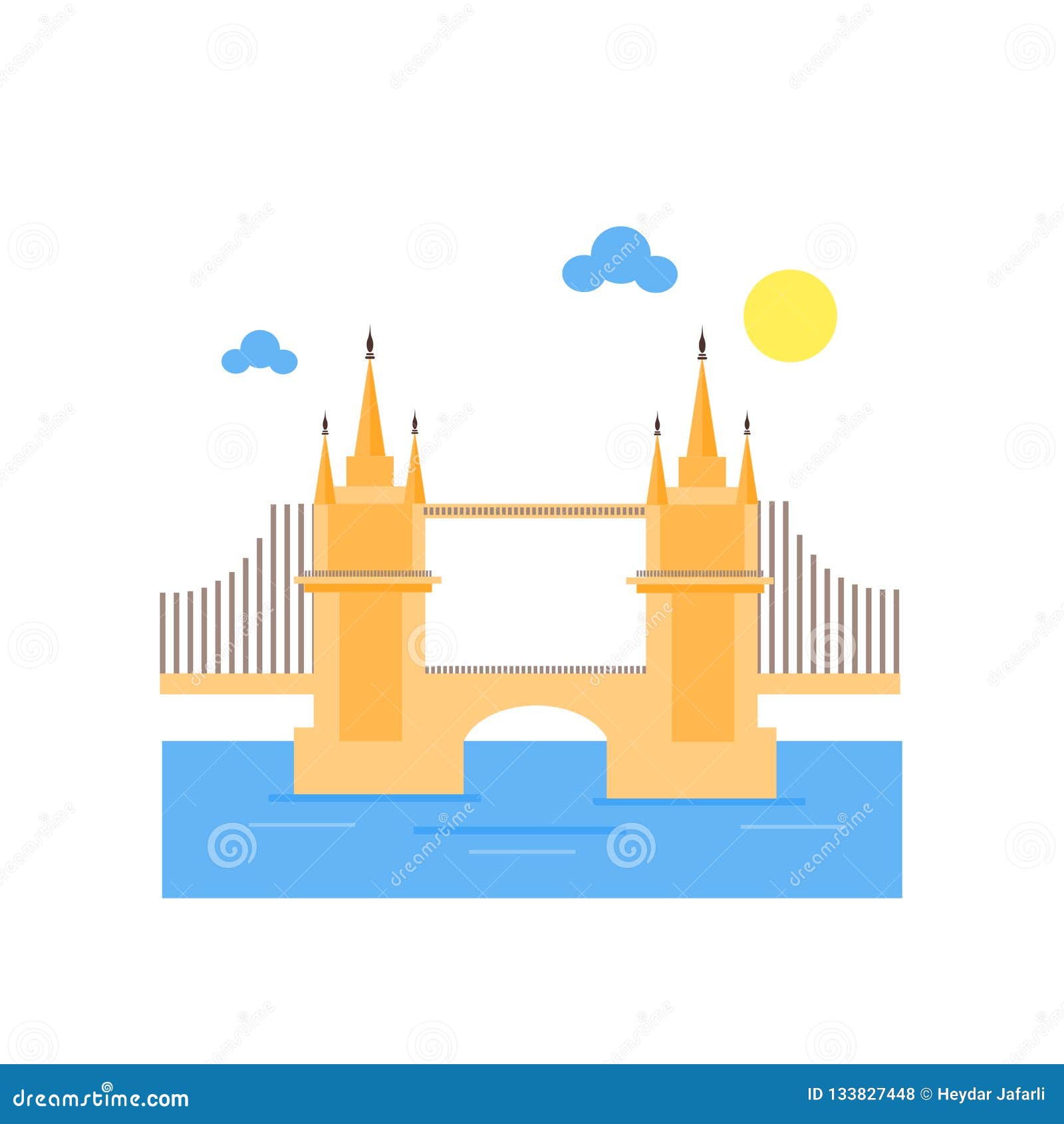 Tower Bridge Icon Vector Sign and Symbol Isolated on White Background ...