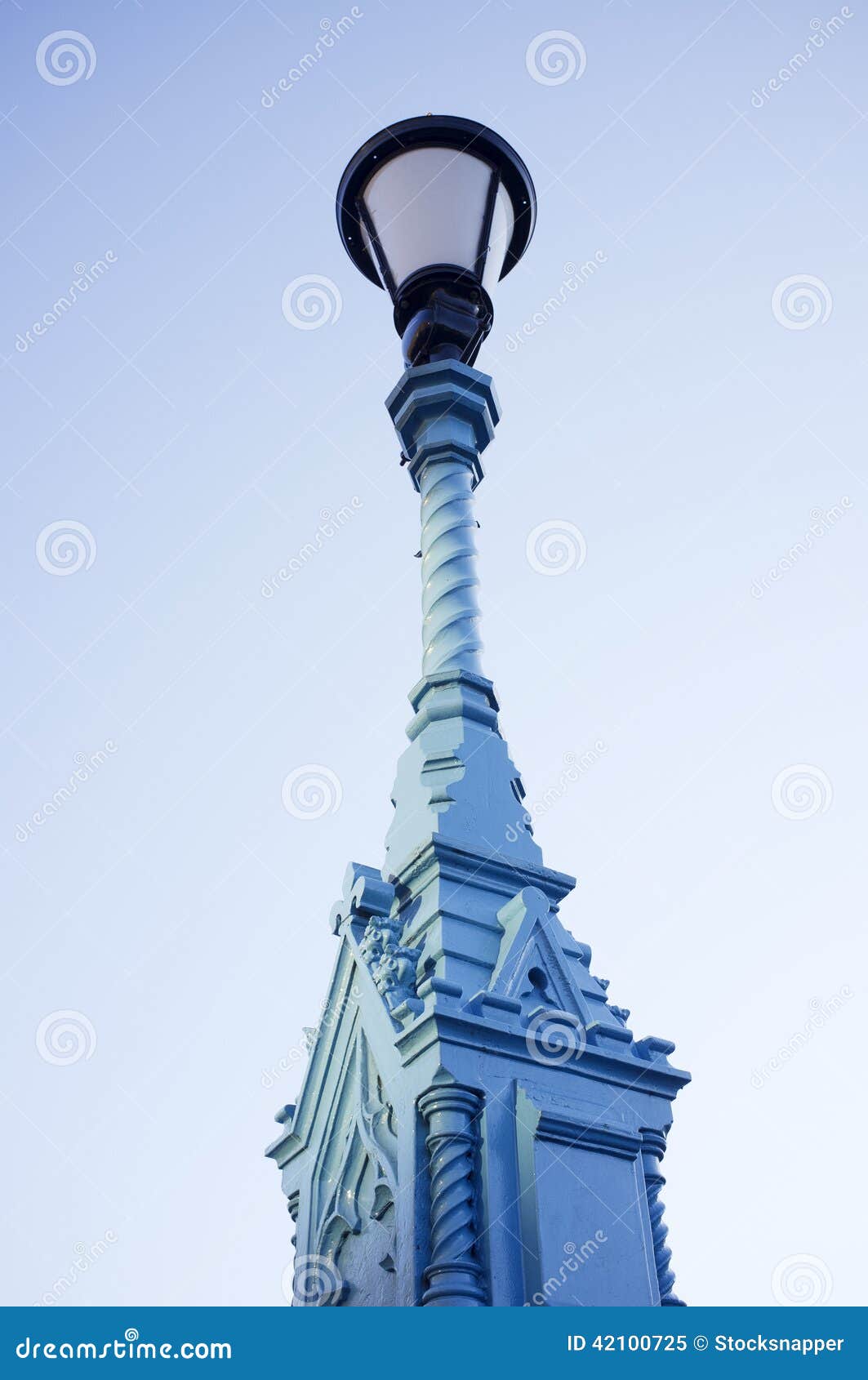 Tower Bridge Lamp Post stock image. Image of metallic - 42100725