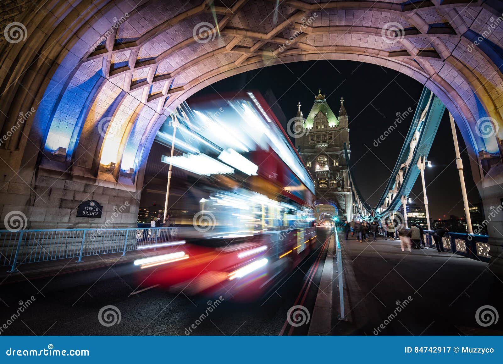 Tower Bridge and London Bus Stock Image - Image of decker, british ...