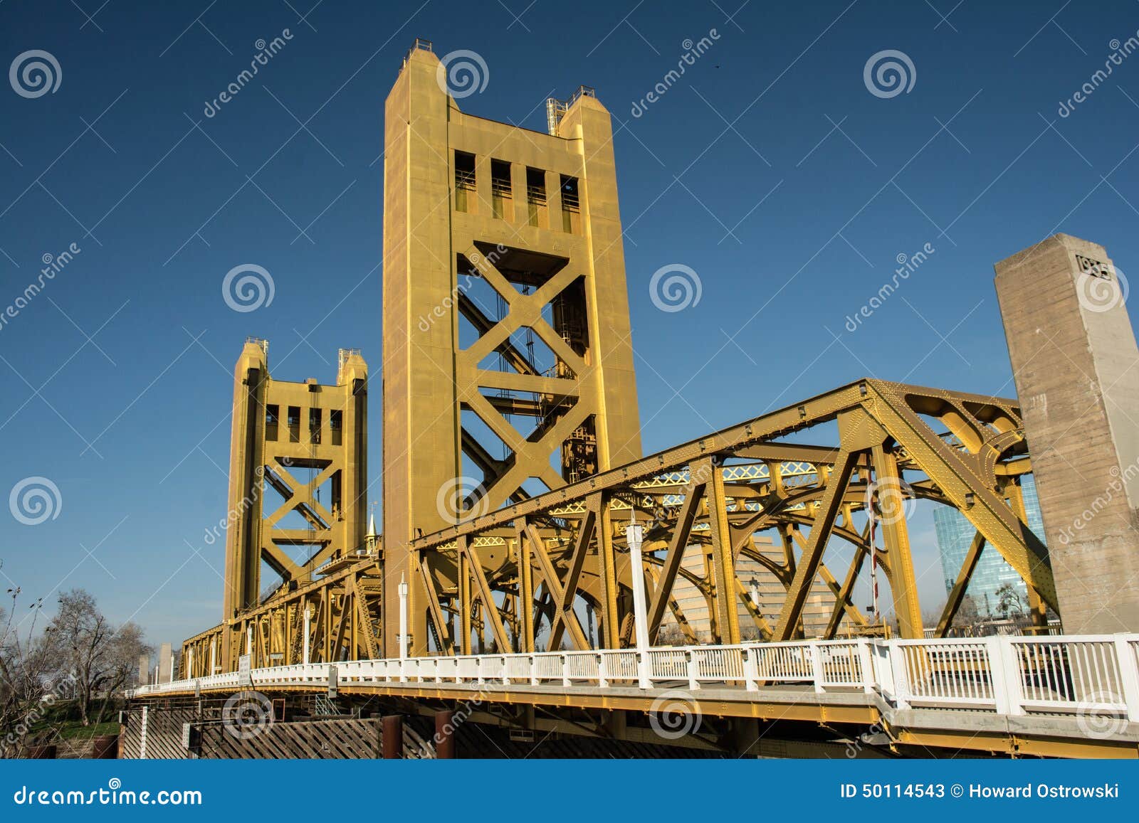 Tower Bridge Old Sacramento Stock Image - Image of pier, california ...