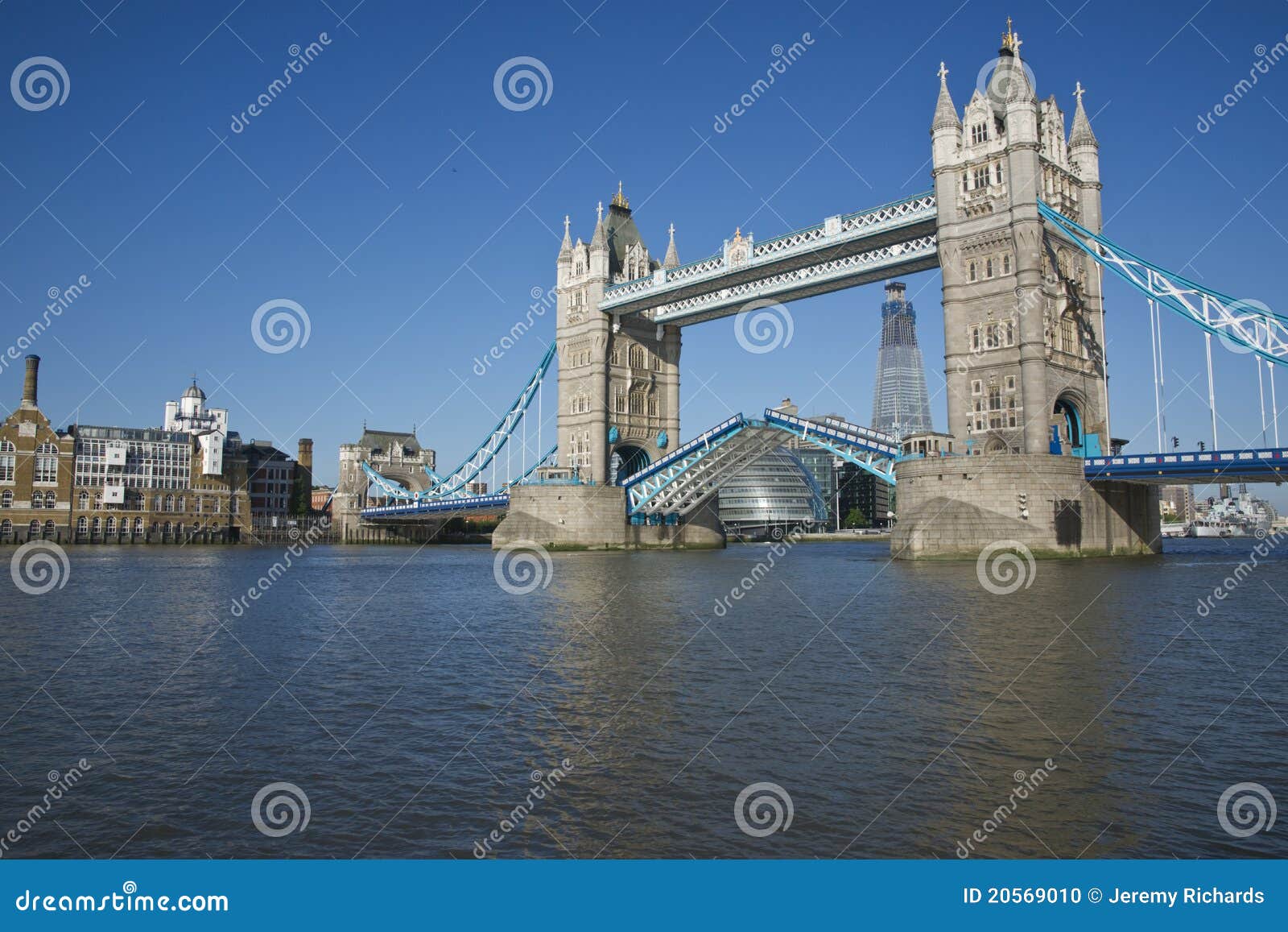 Tower Bridge Open stock photo. Image of capital, tower - 20569010