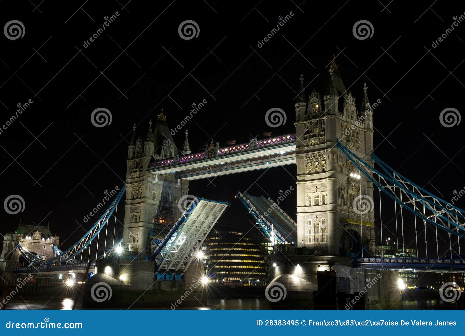 Tower Bridge Open, London, UK Stock Image - Image of hall, city: 28383495