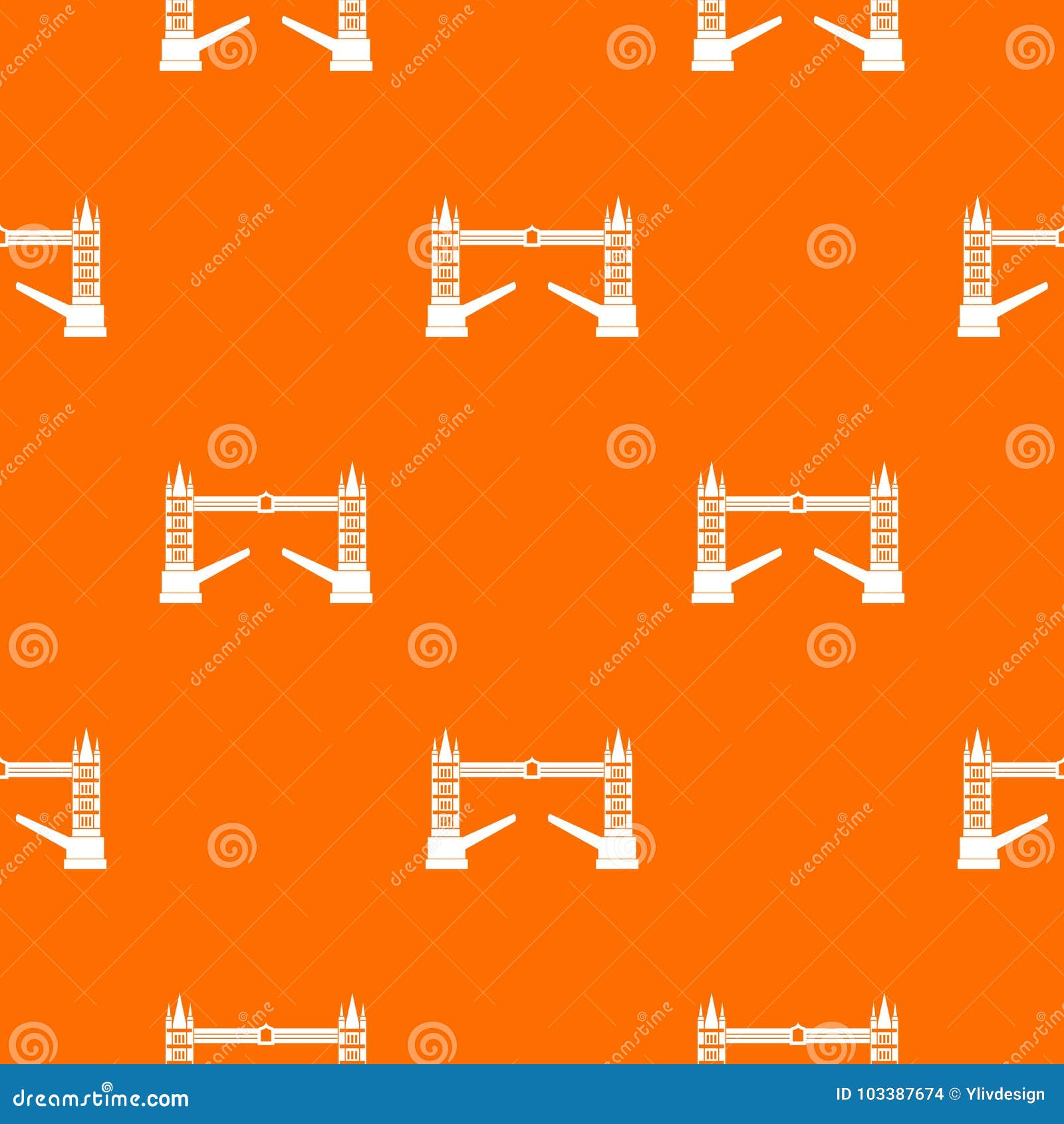Tower Bridge Pattern Seamless Stock Vector - Illustration of pattern ...