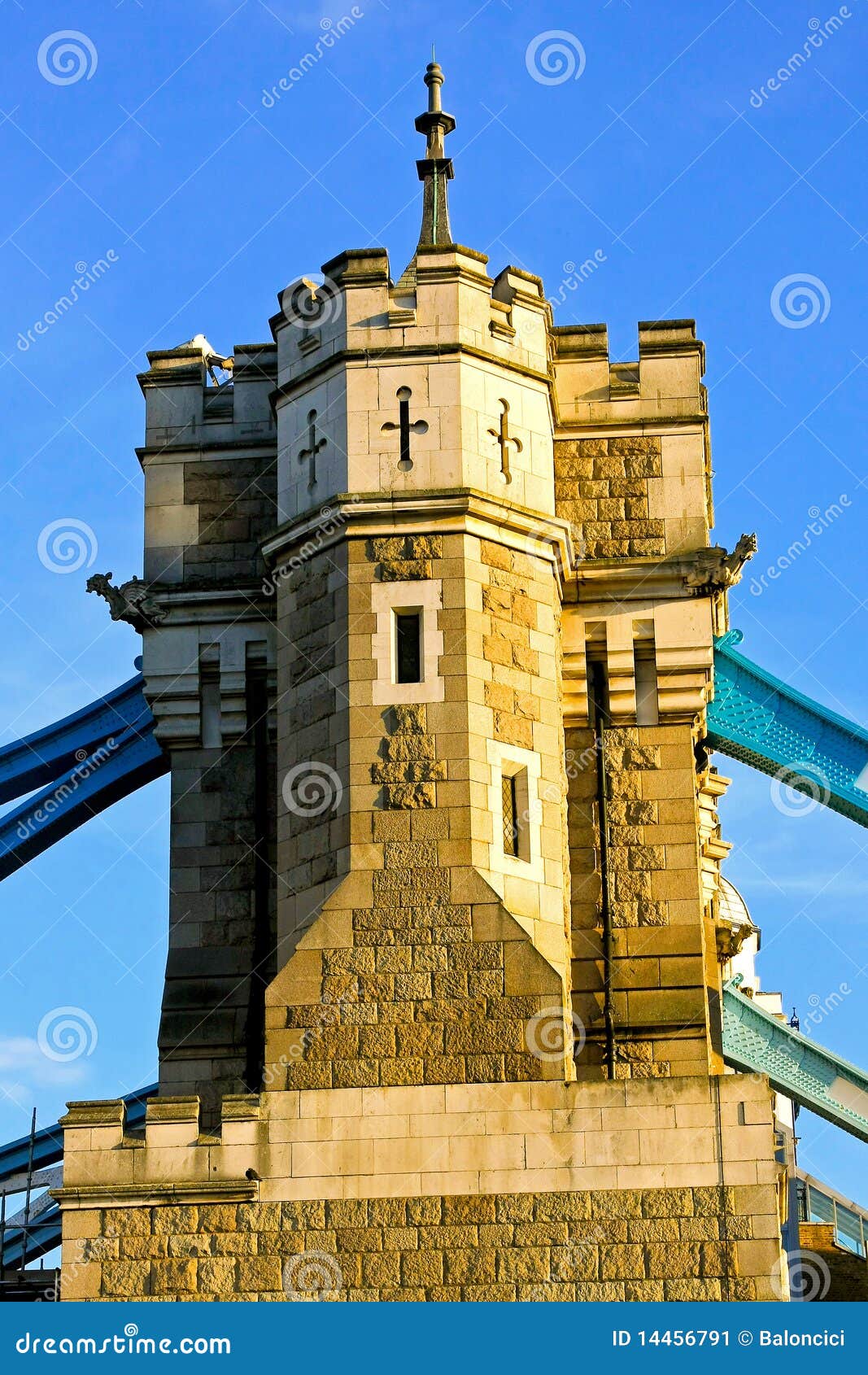 Tower bridge pillar stock image. Image of landmark, famous - 14456791