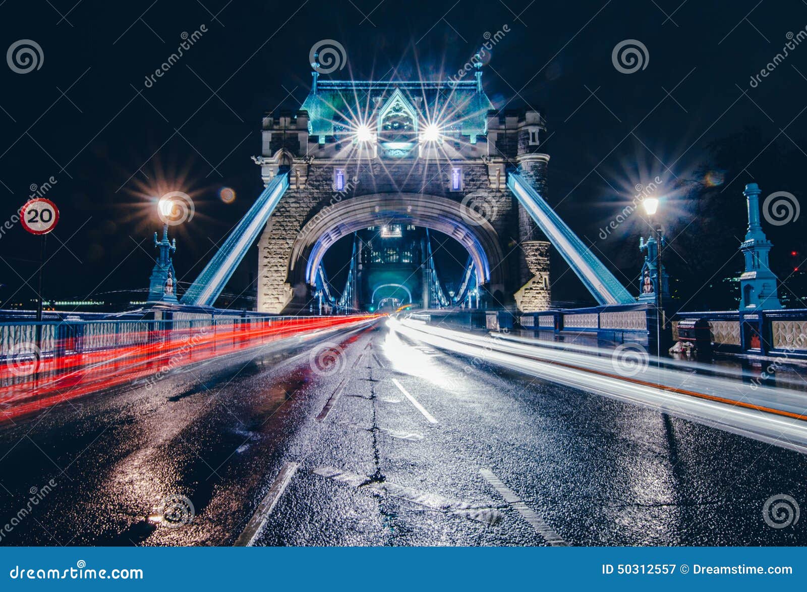 Tower Bridge on a Rainy Day Stock Image - Image of architecture, high ...