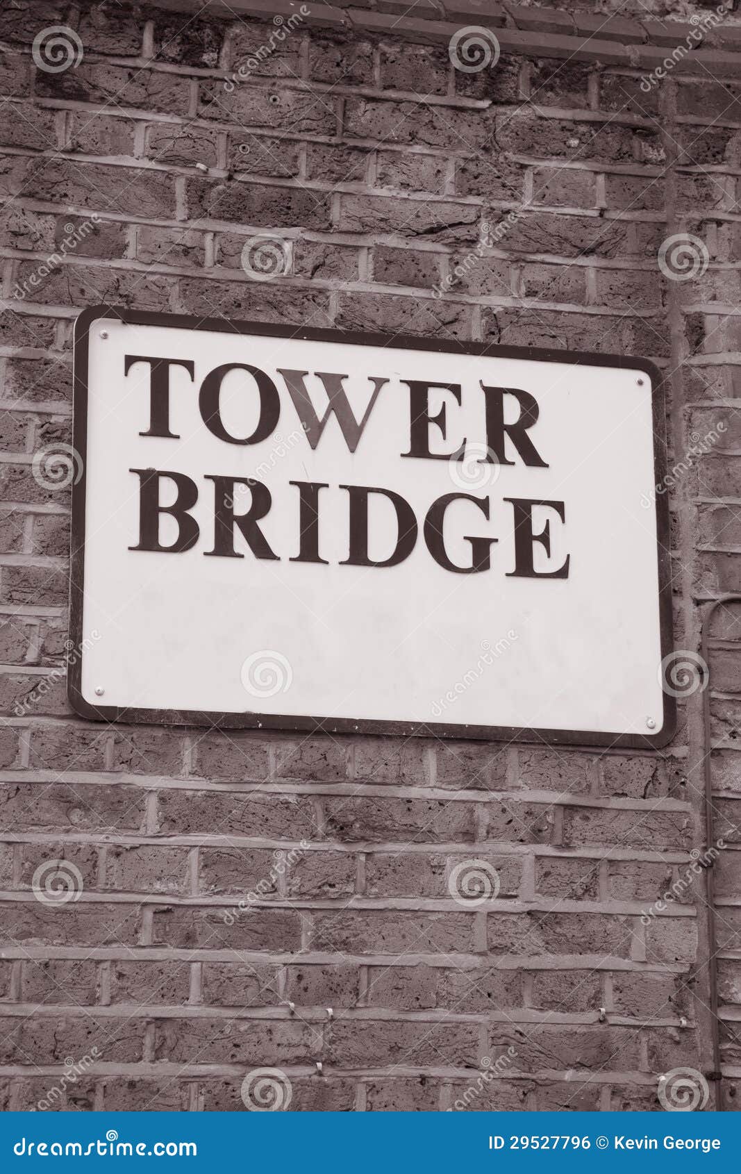 Tower Bridge Sign in London, England, UK Stock Photo - Image of copy ...
