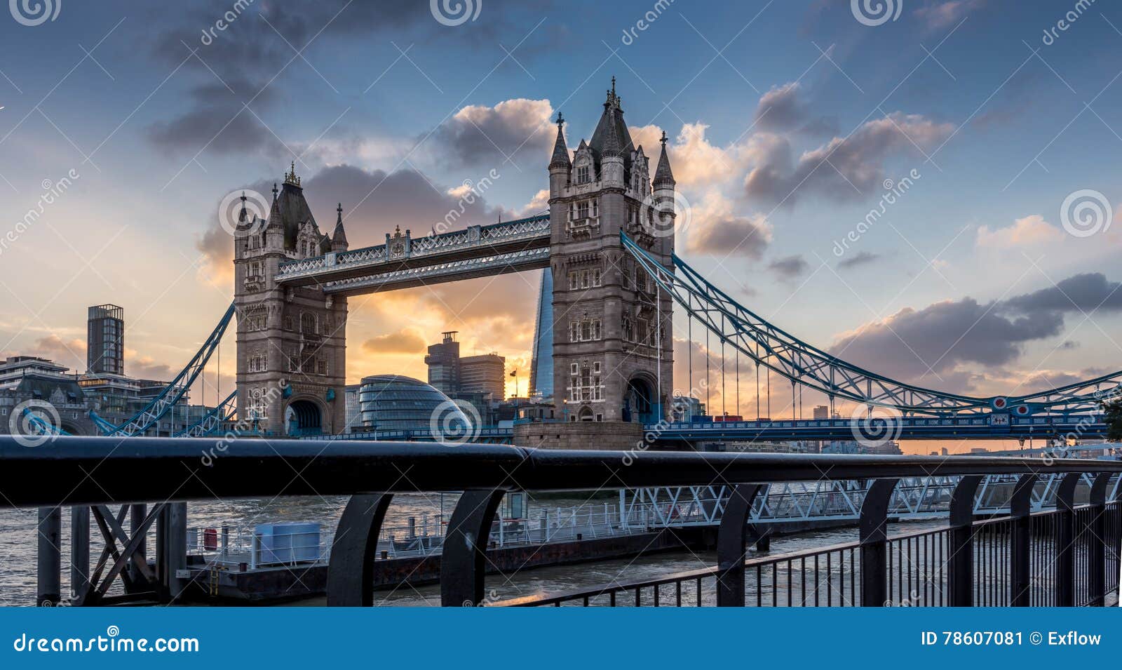 Tower Bridge at Sunset stock image. Image of famous, city - 78607081