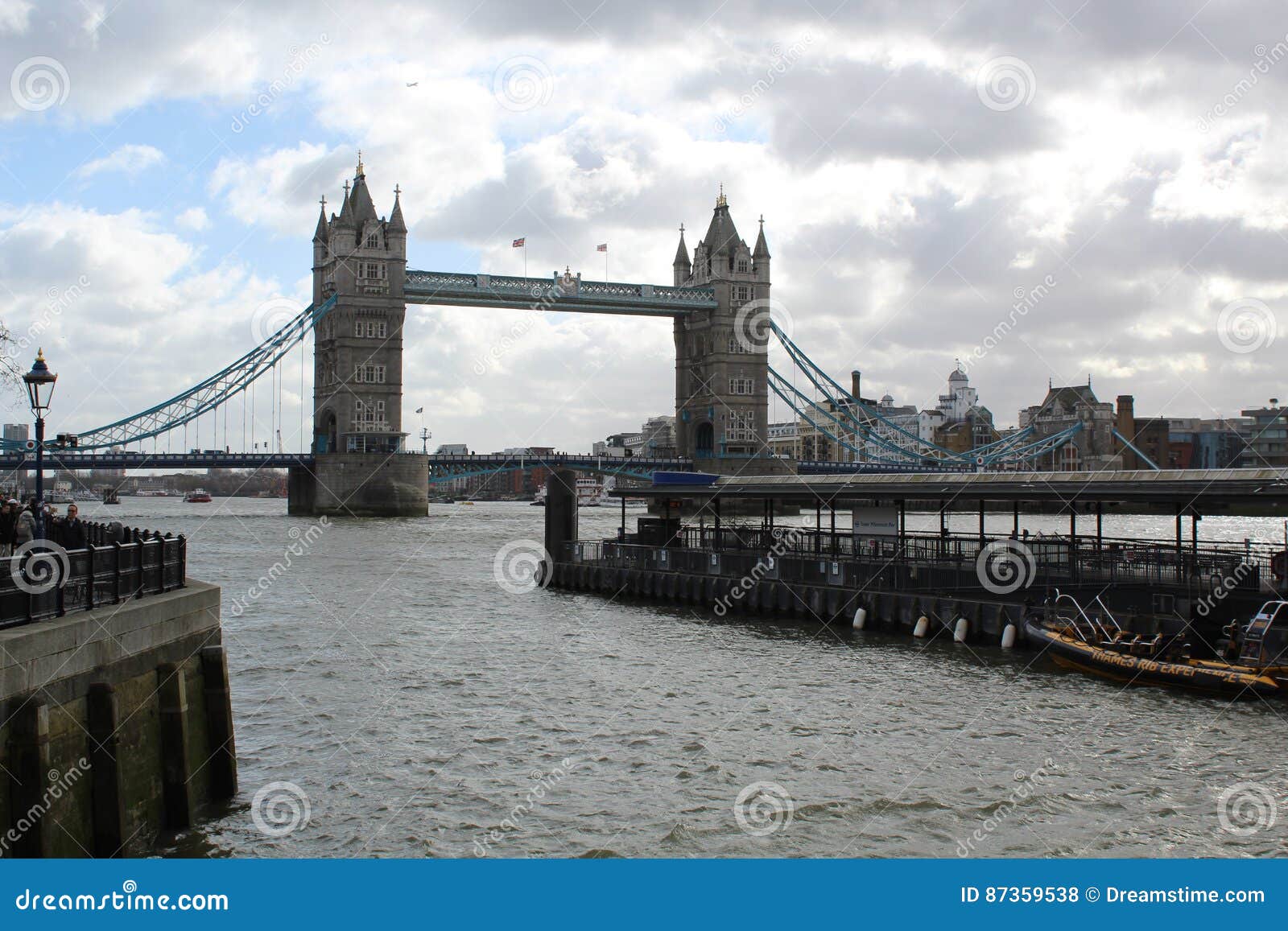 Tower Bridge editorial stock photo. Image of grey, london - 87359538