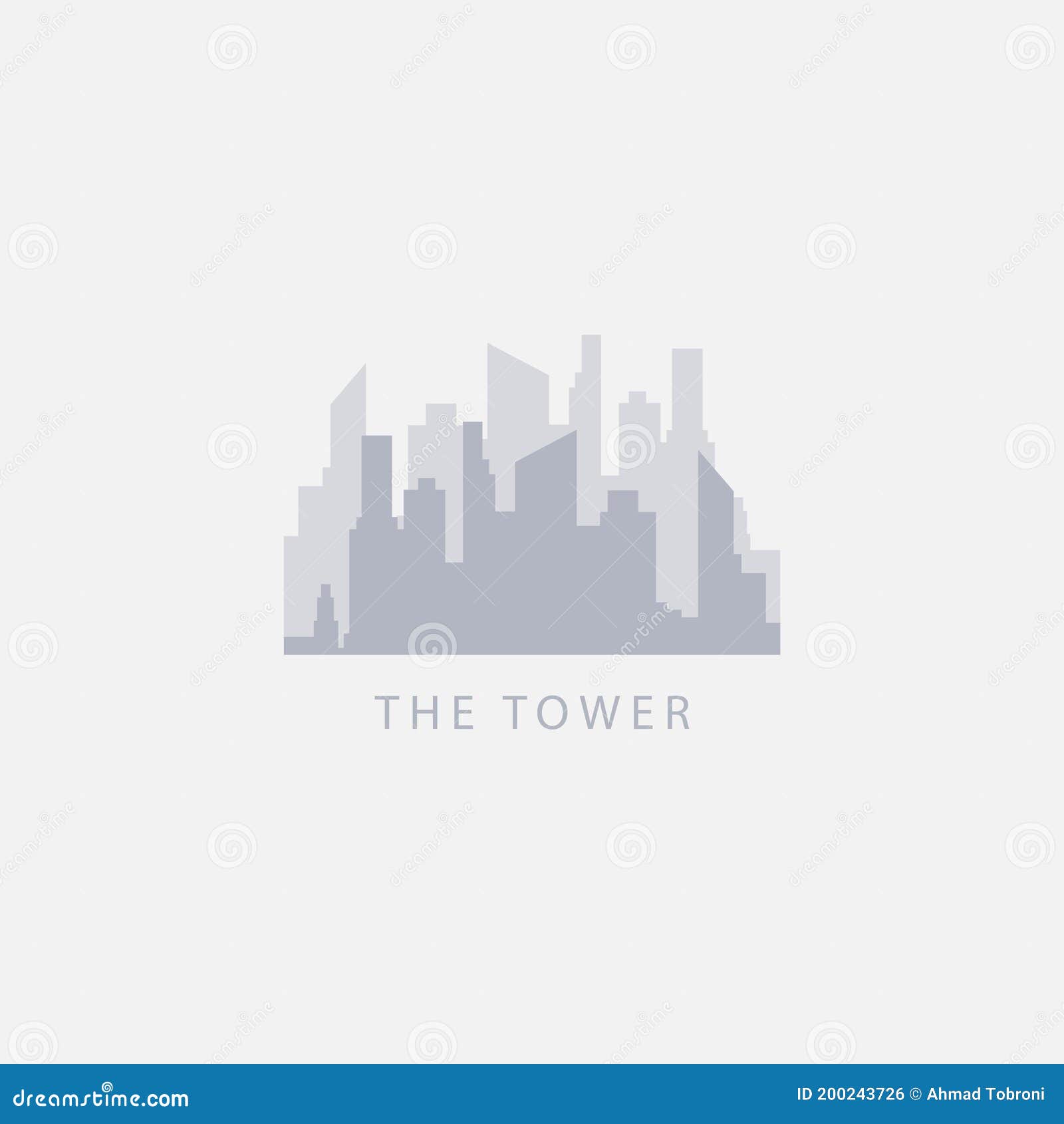 The Tower Building Vector Template Design Logo Illustration Stock ...
