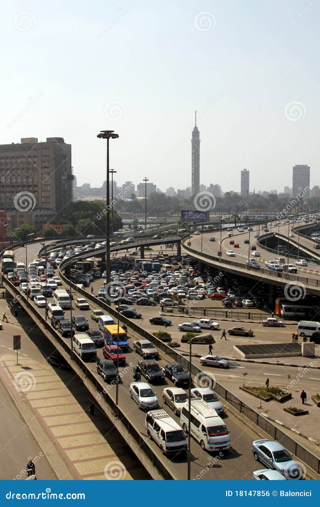 Tower of Cairo editorial photo. Image of intersection - 18147856