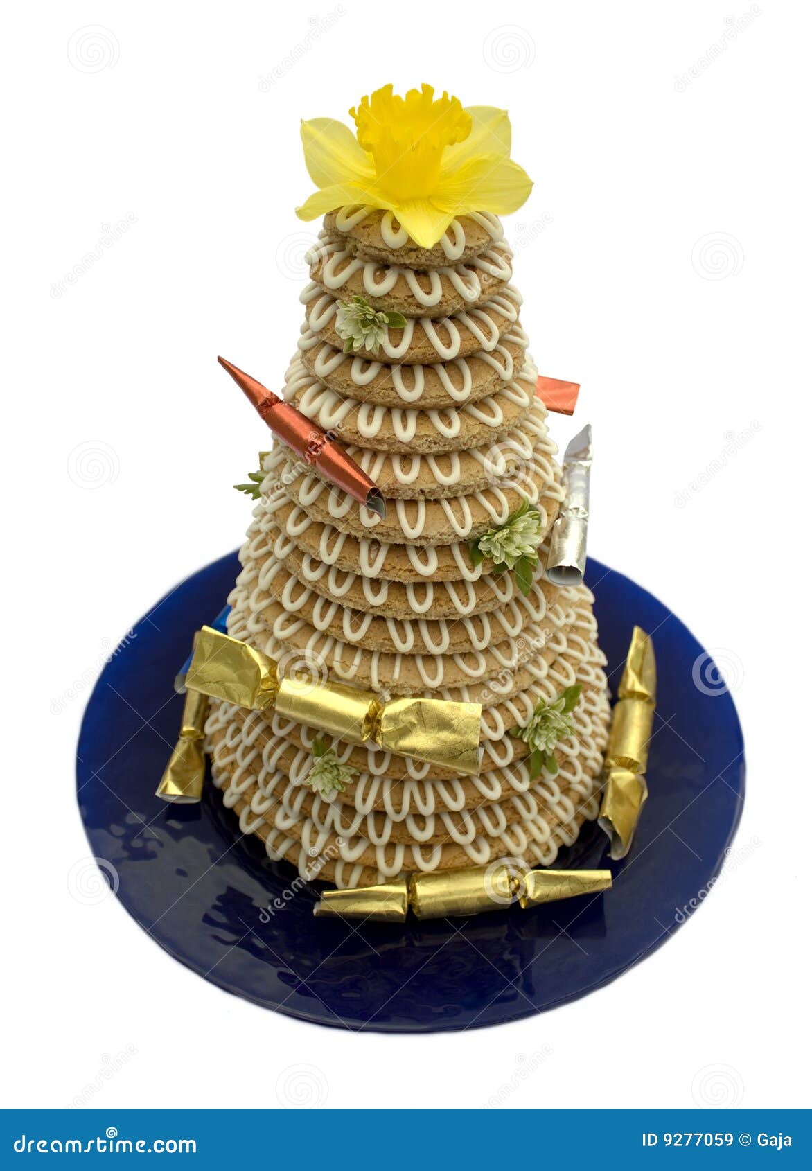 Tower cake stock image. Image of danish, marzipan, cake - 9277059