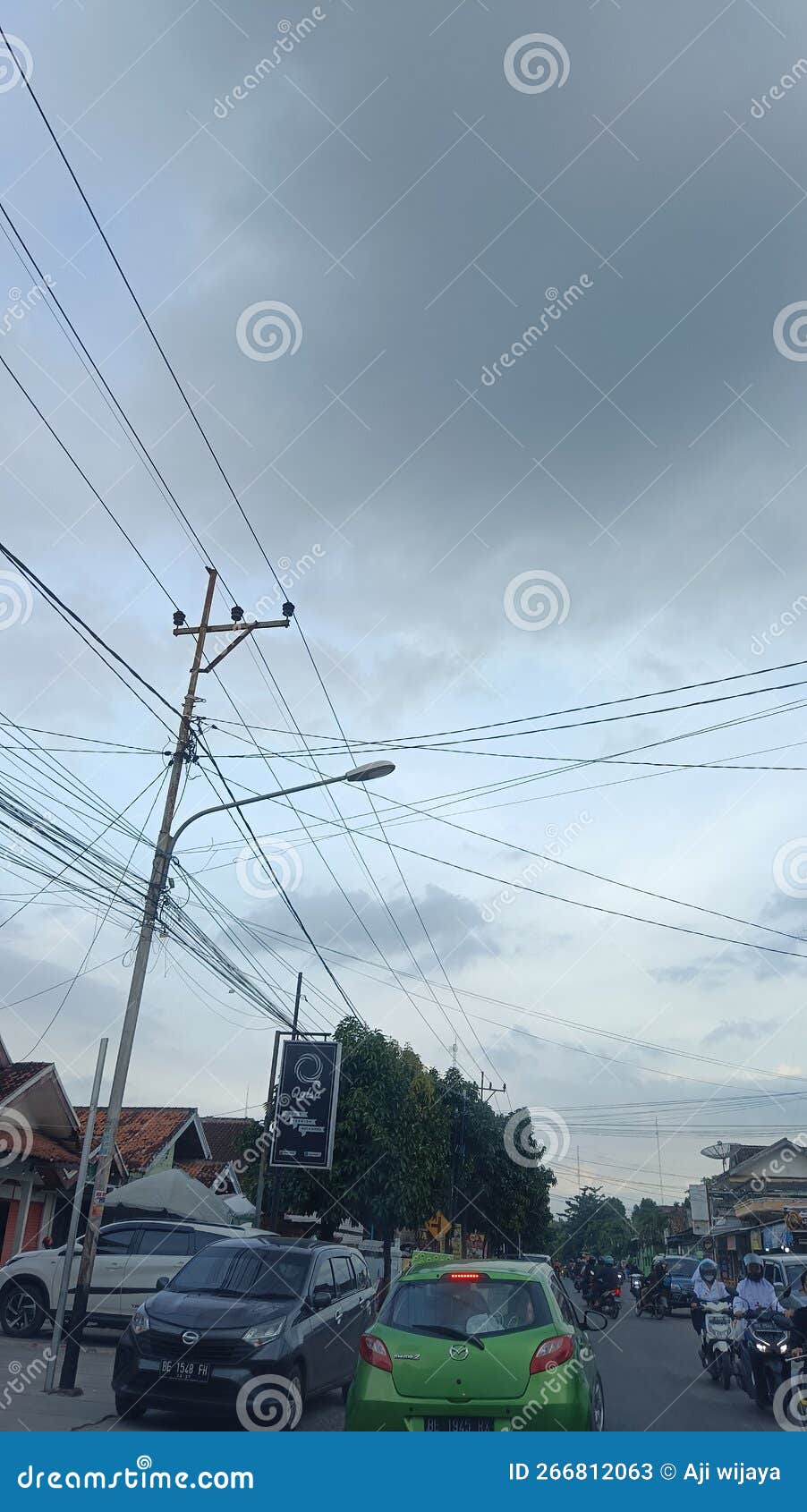 Electric Cable Reel On The Pole Editorial Photo | CartoonDealer.com ...