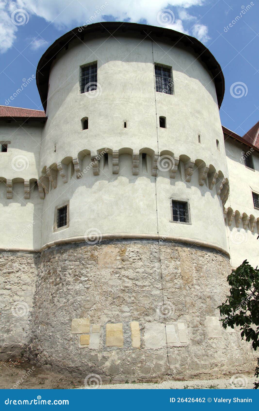 Tower of castle stock photo. Image of blue, solid, exterior - 26426462