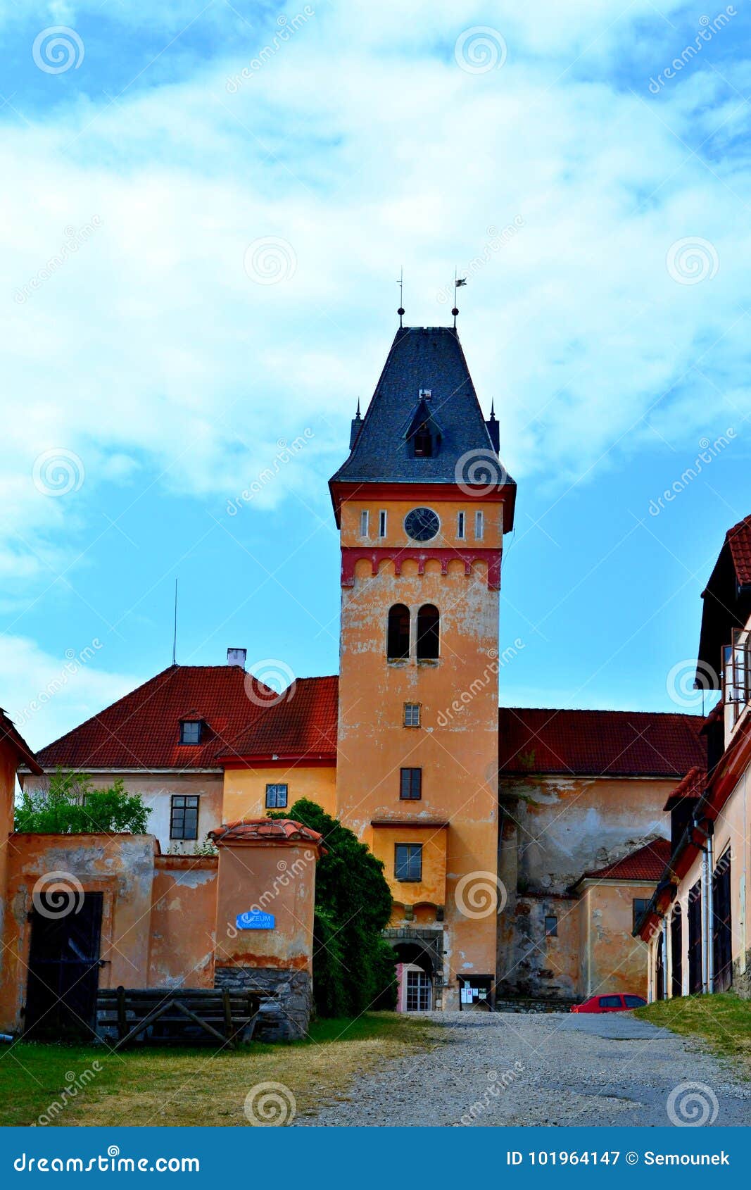 Tower of the Castle in Vimperk Editorial Photography - Image of ...