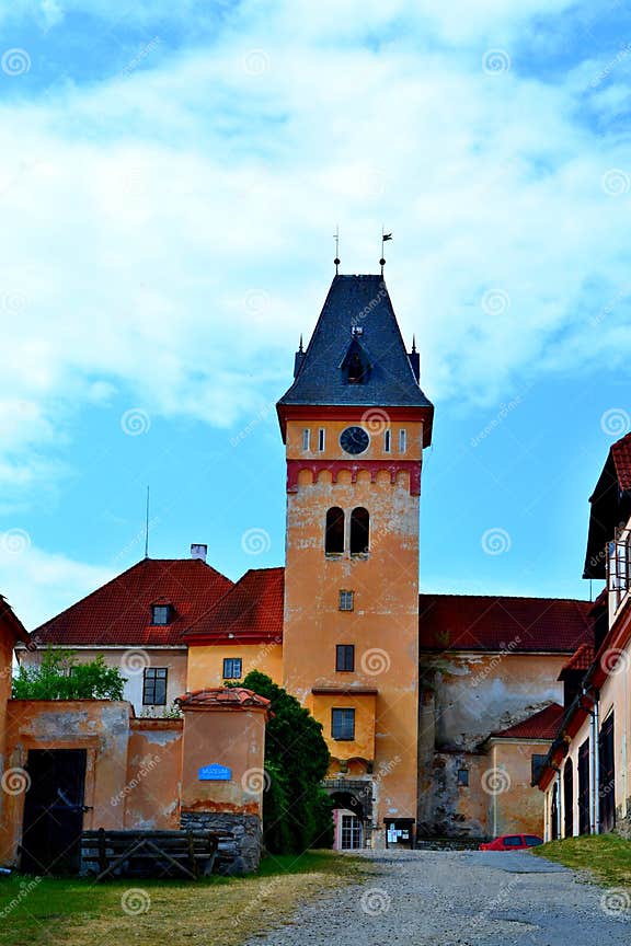 Tower of the Castle in Vimperk Editorial Photography - Image of ...