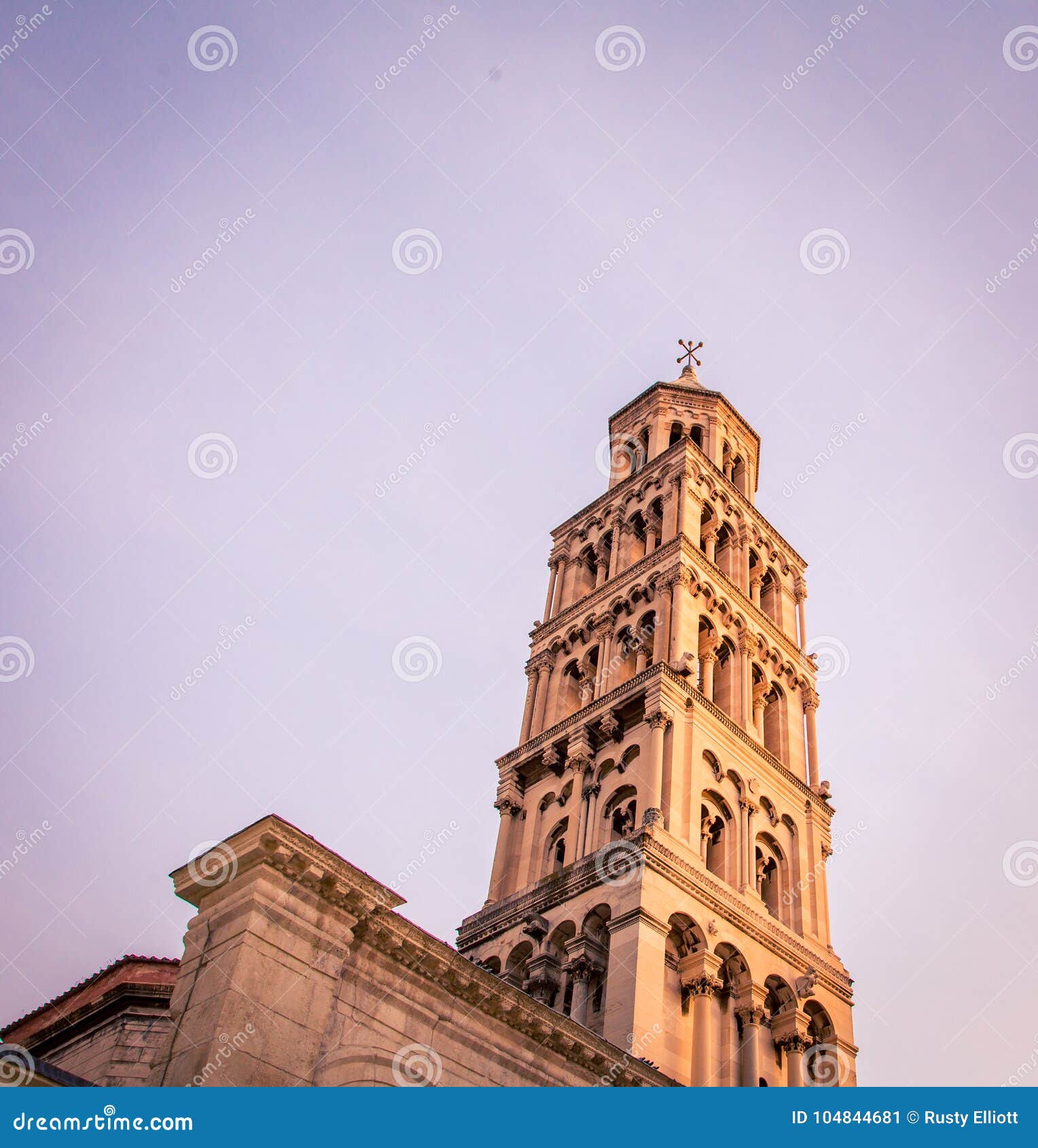 Tower in Split Croatia stock image. Image of city, church - 104844681