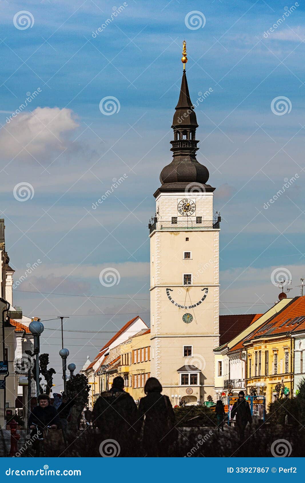 The Tower in the Center of Trnava Editorial Photography - Image of ...