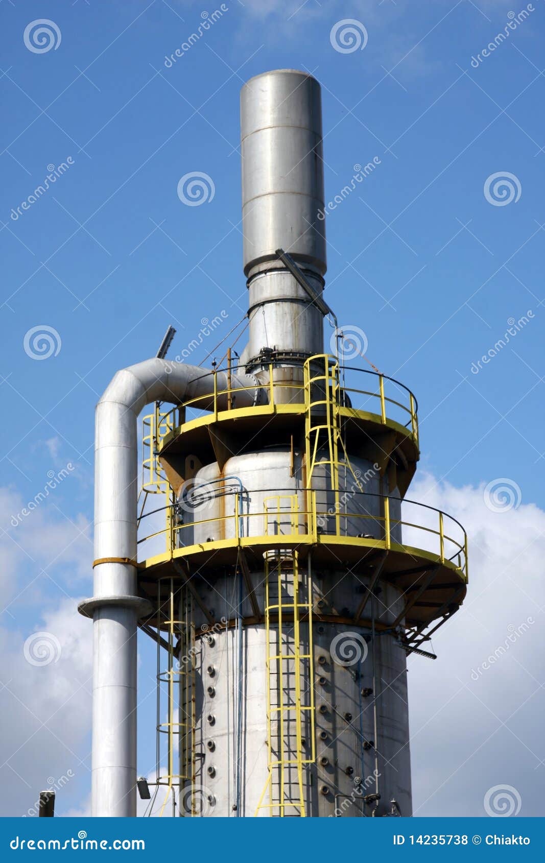 Tower of a Chemical Industry Stock Photo - Image of work, chemistry ...