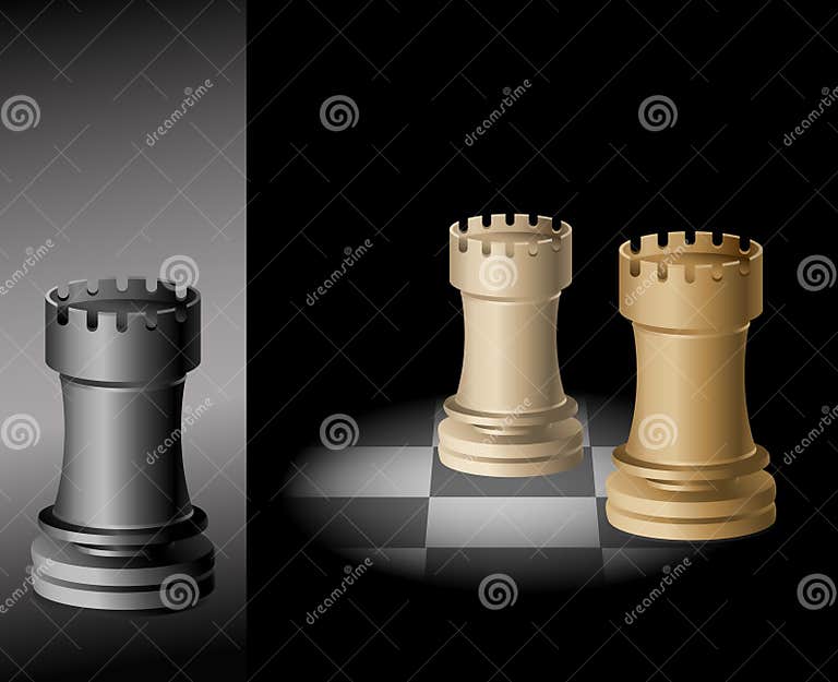 Tower- chess - vector stock vector. Illustration of pattern - 6068394